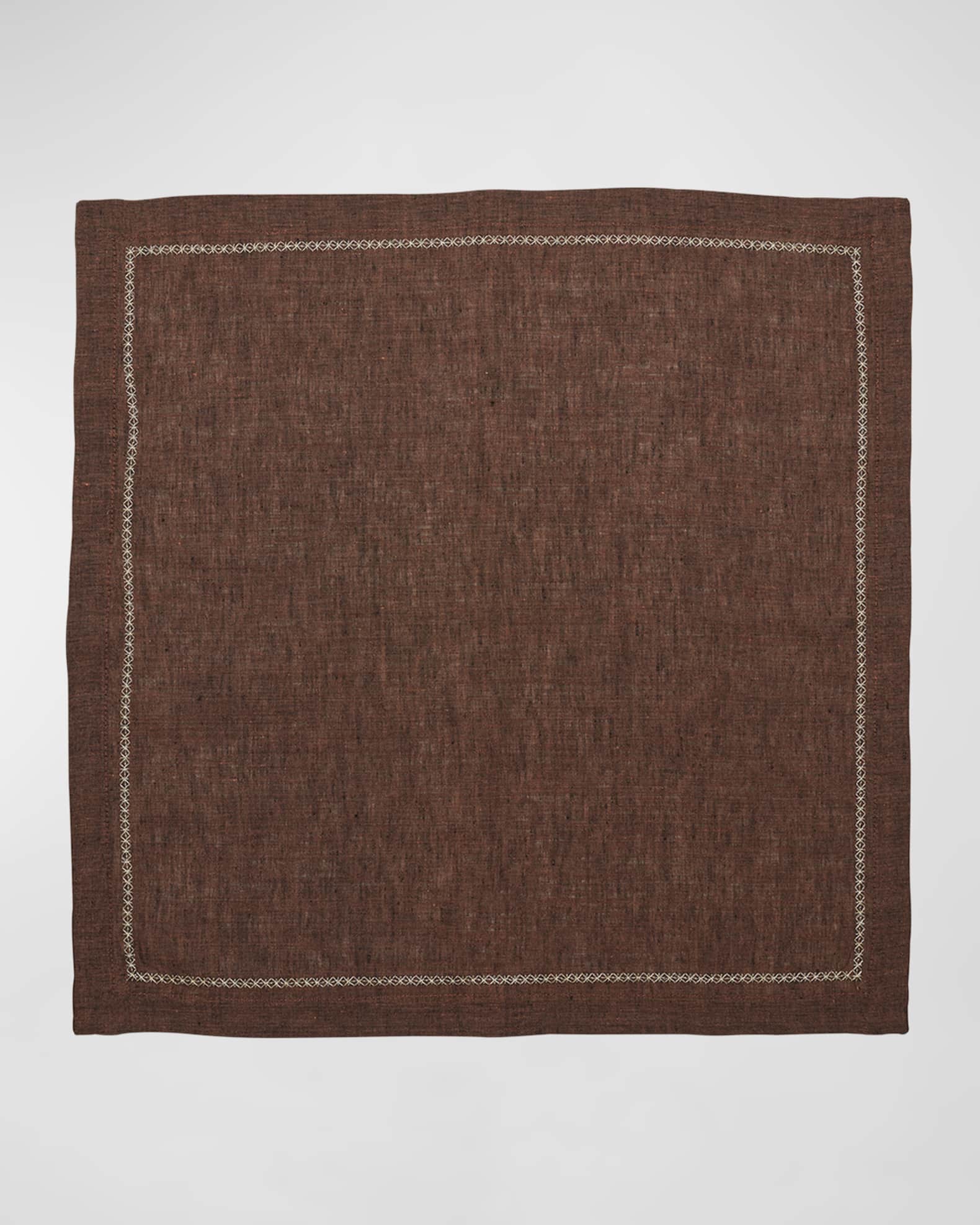 Kim Seybert Brown Square Linen Napkin | Neiman Marcus