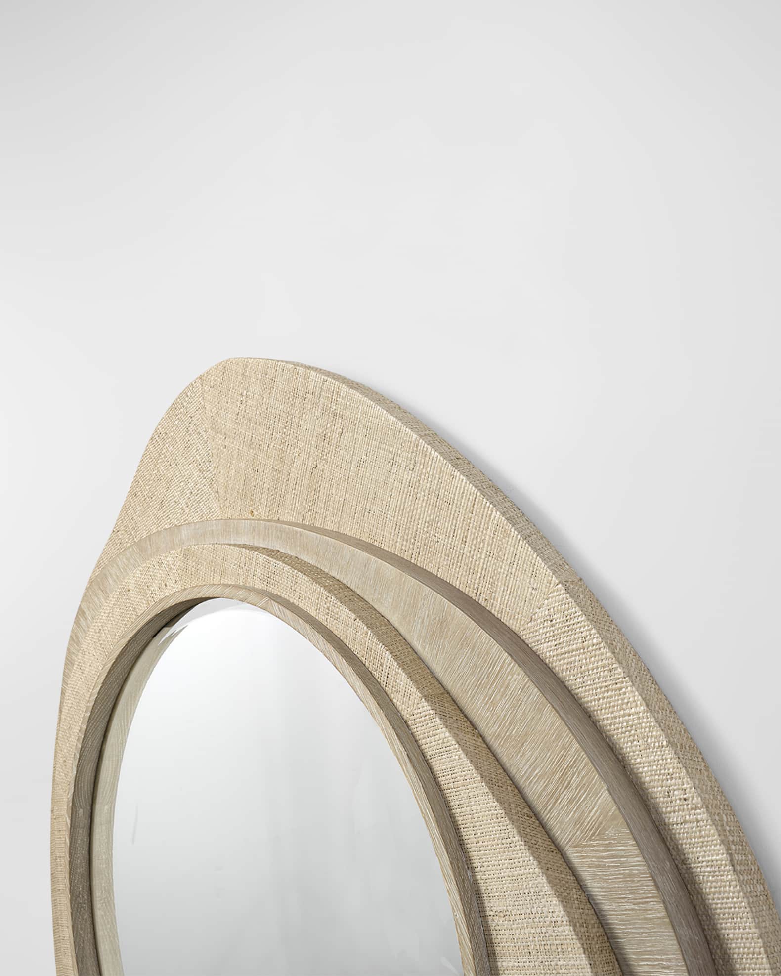 Palecek Larissa 43" Layered Wall Mirror | Neiman Marcus