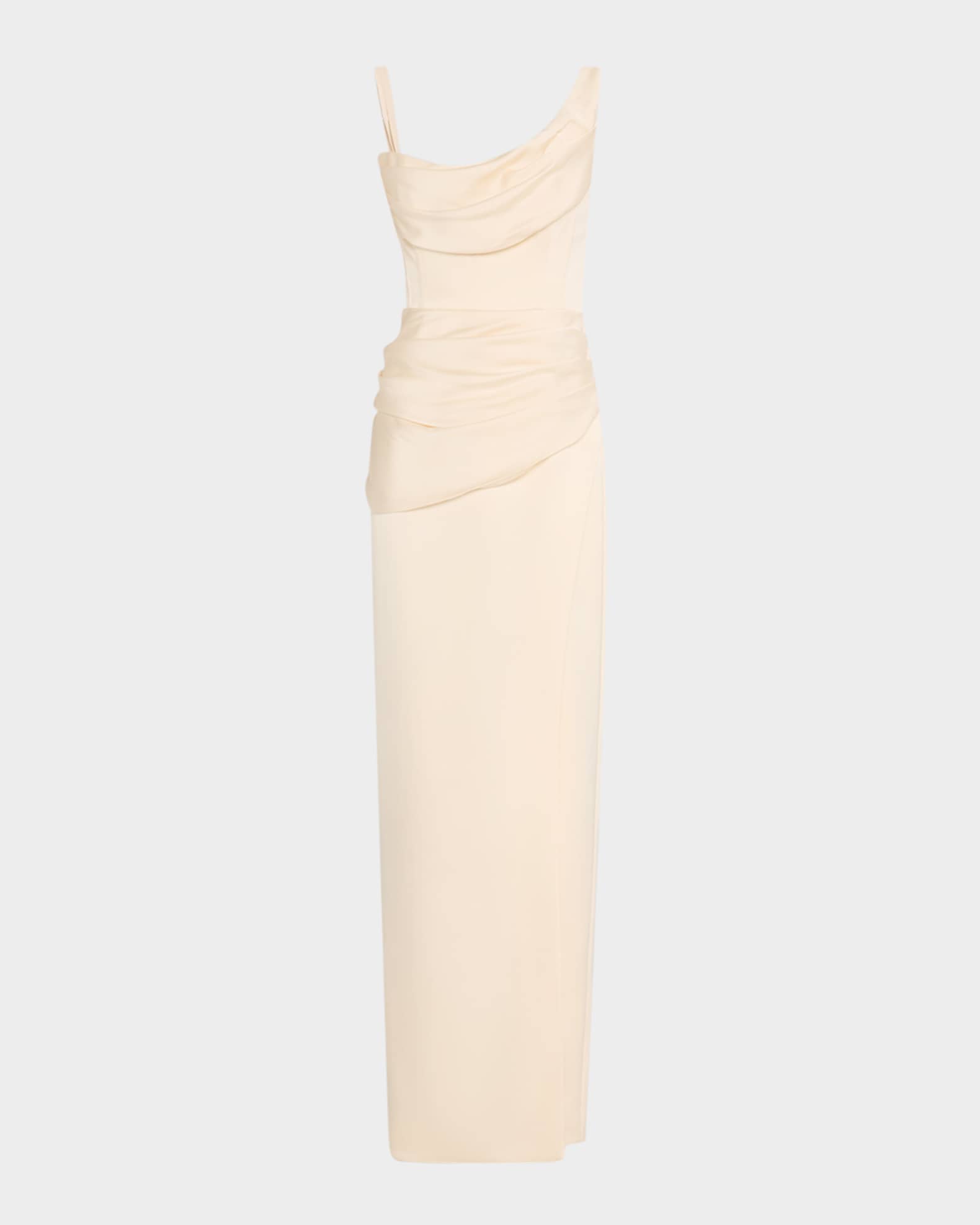Rachel Gilbert Duke Draped One-Shoulder Gown | Neiman Marcus