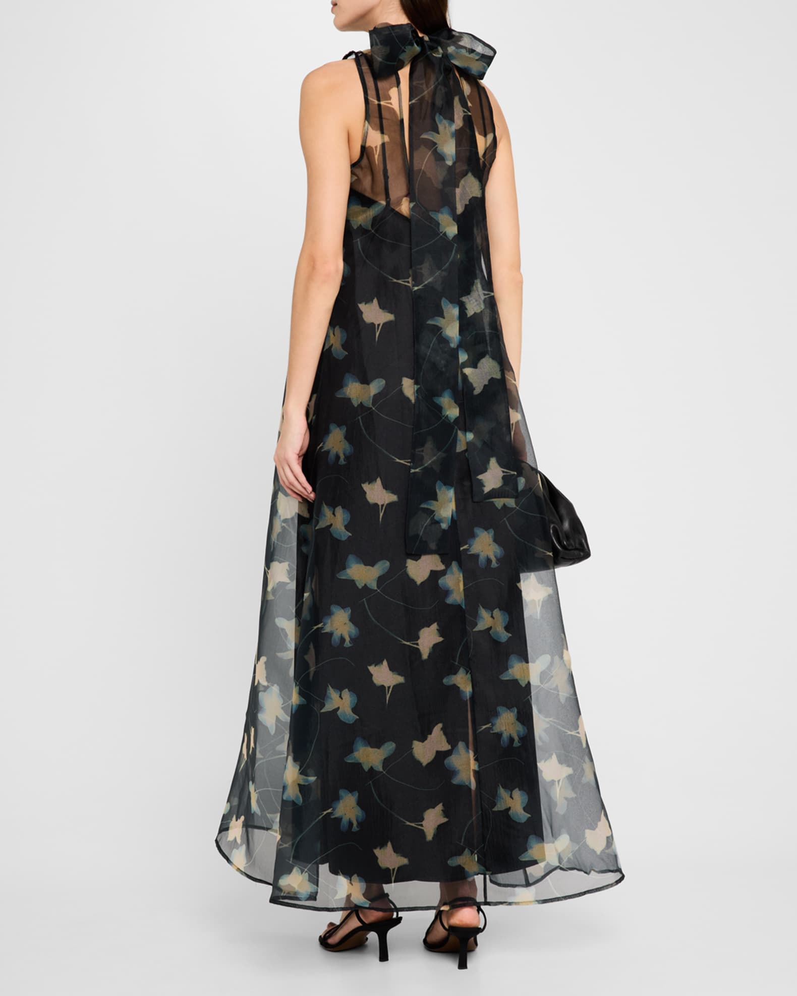 STAUD Albee Botanical Shadows Organza Dress | Neiman Marcus