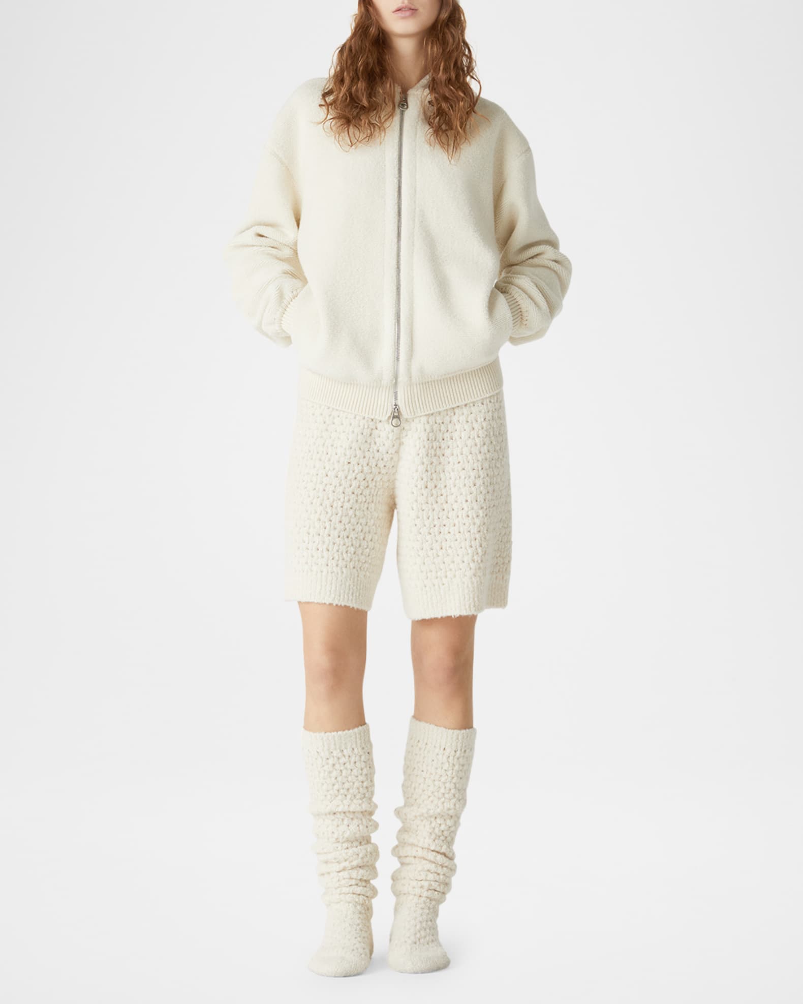 Loro Piana Cocooning Ottoman Cashmere Hooded Zip Jacket | Neiman Marcus