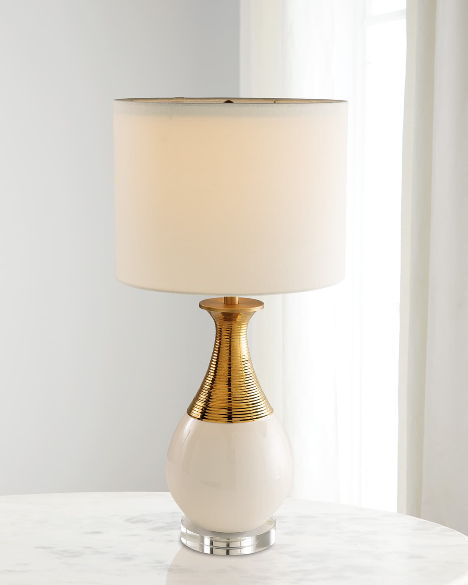 Port 68 Jenny Cream Lamp | Neiman Marcus