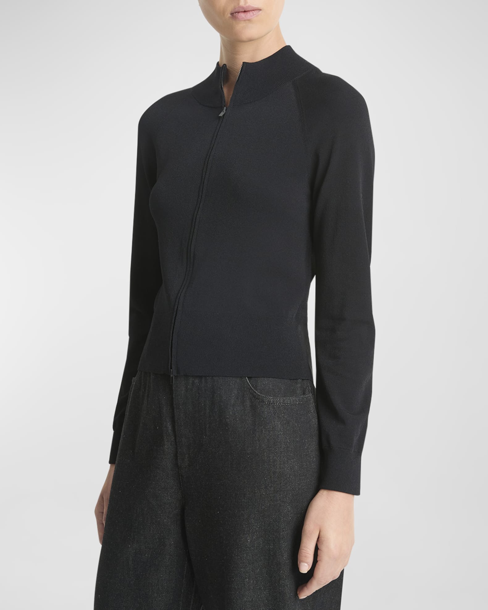 Vince Raglan-Sleeve Zip-Front Jacket | Neiman Marcus