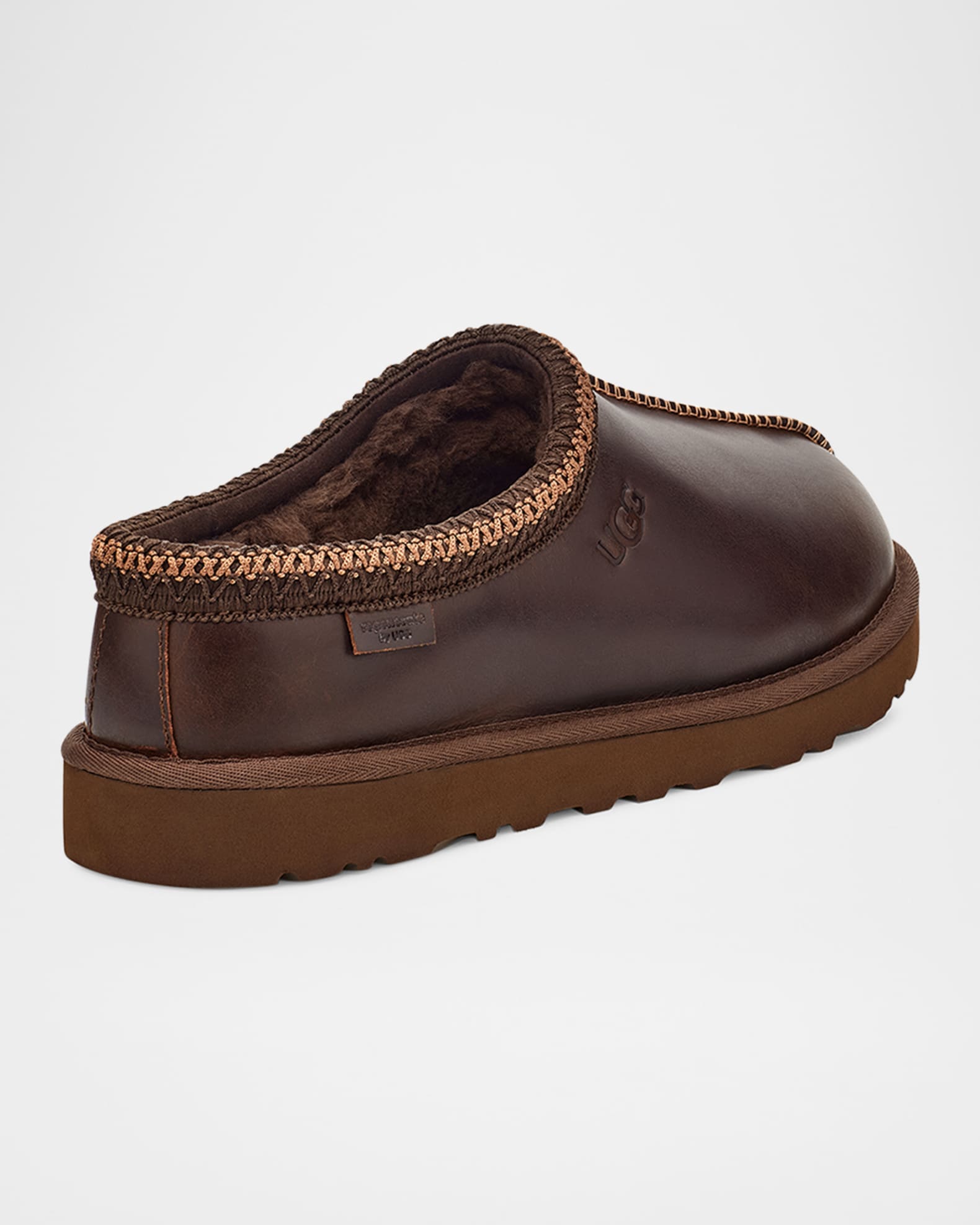 UGG Men's Tasman Leather Winter Mule Slippers | Neiman Marcus