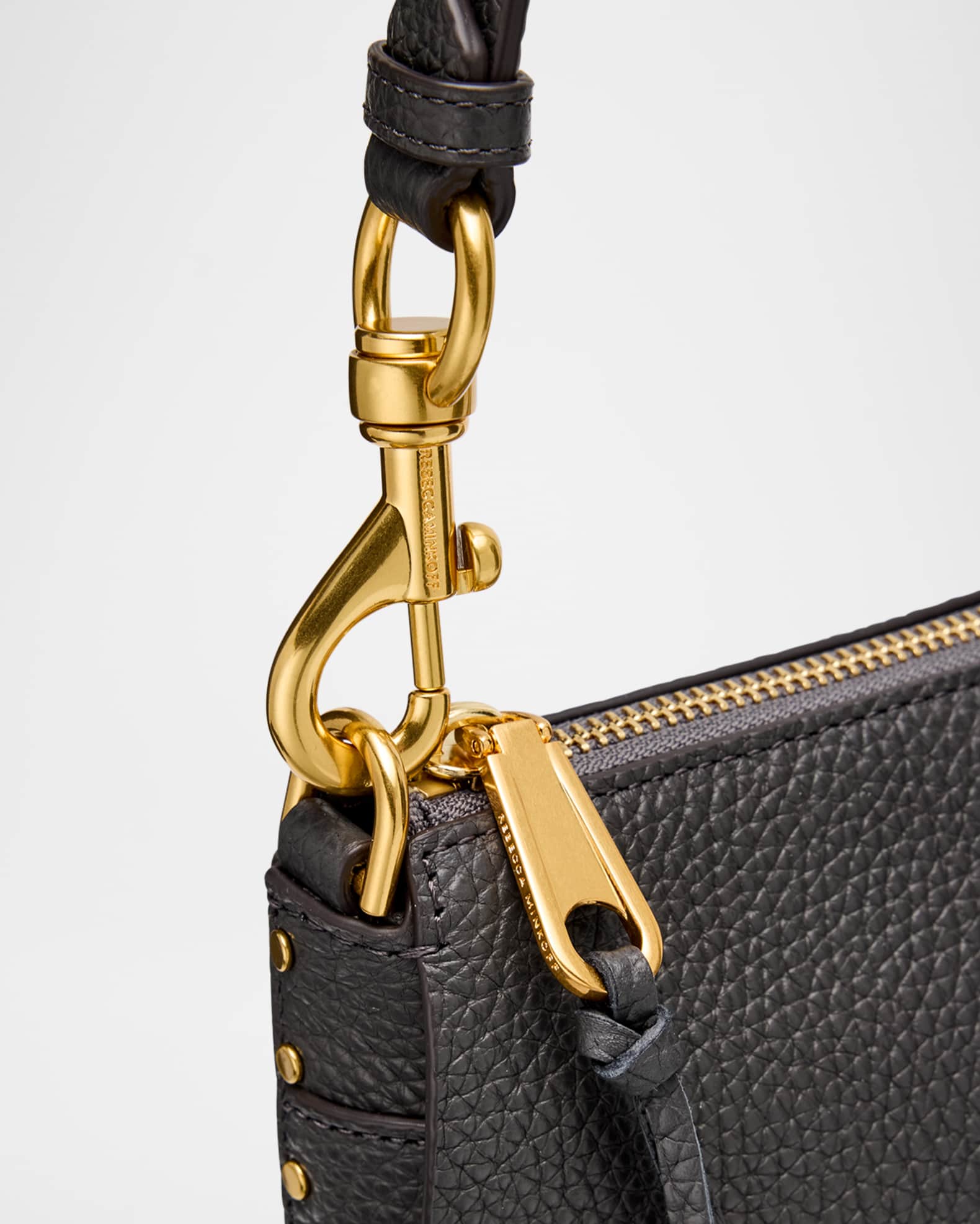 Rebecca Minkoff Darren Zip Leather Shoulder Bag | Neiman Marcus