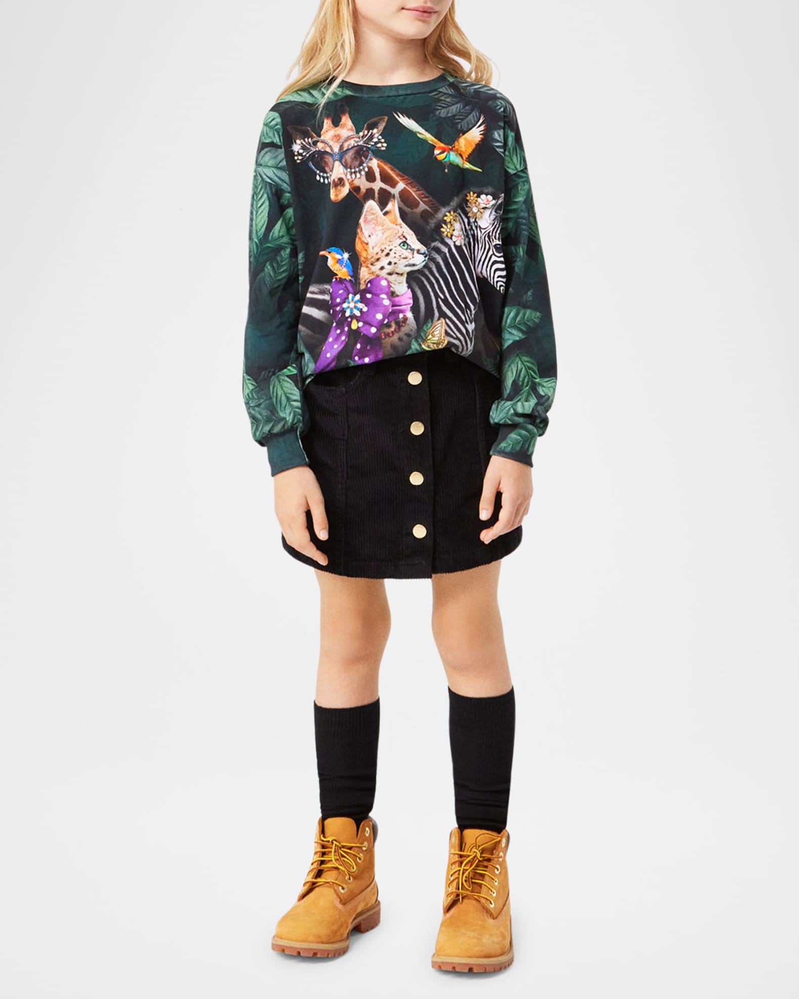 Girl's Reniza Animal Graphic T-Shirt | Neiman Marcus