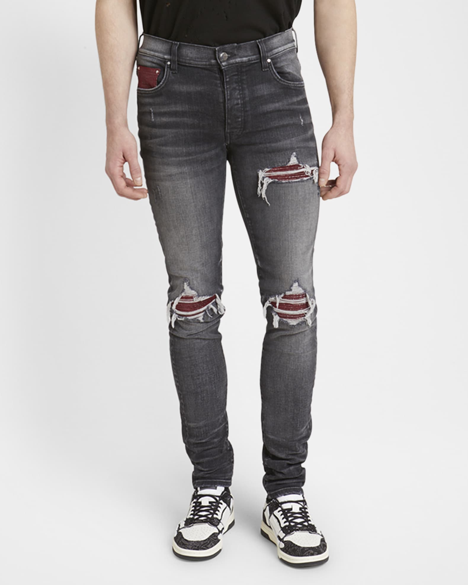 Amiri Men's MX1 Lurex Skinny Jeans | Neiman Marcus