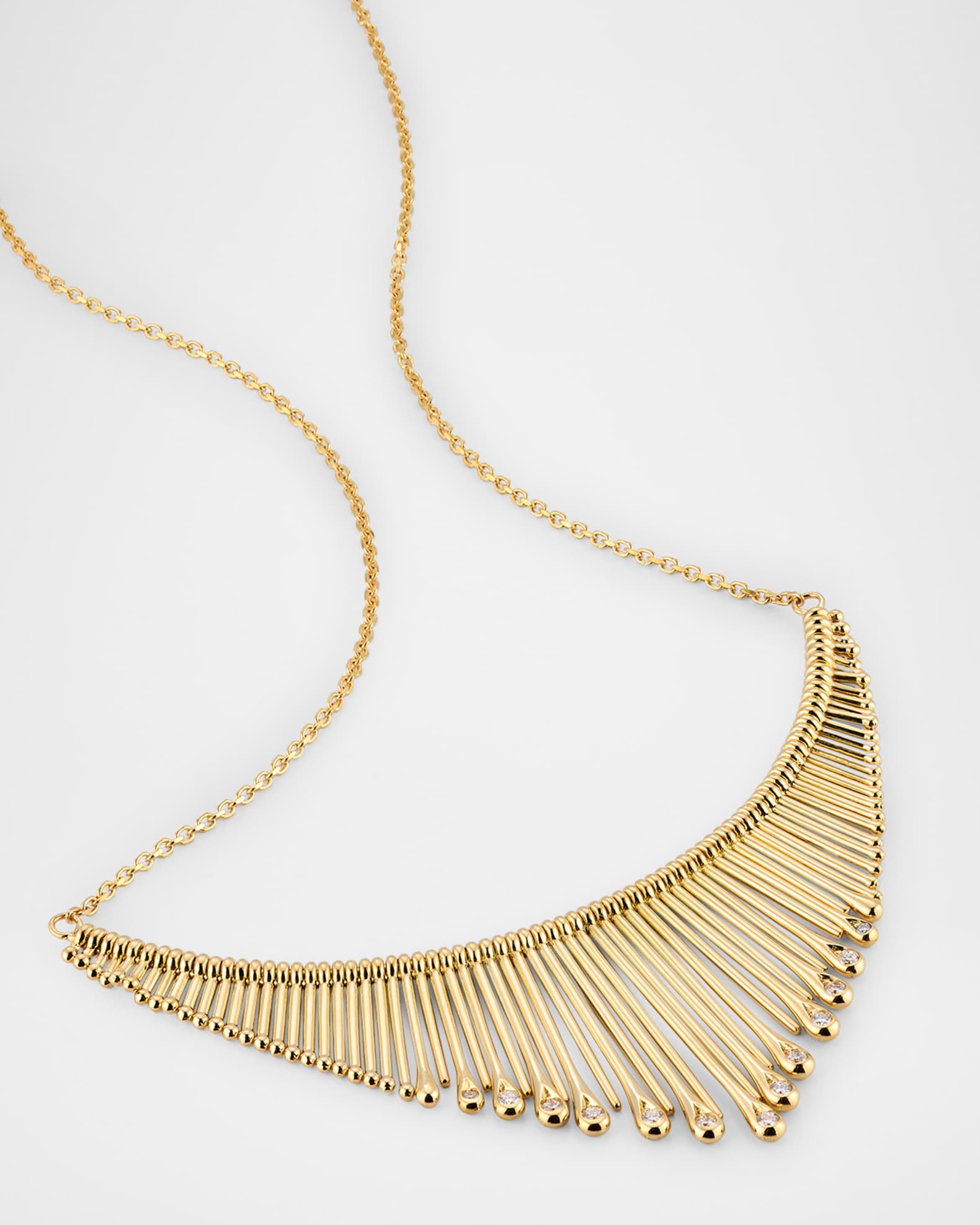 Peruffo 18K Yellow Gold Diamond Statement Necklace | Neiman Marcus