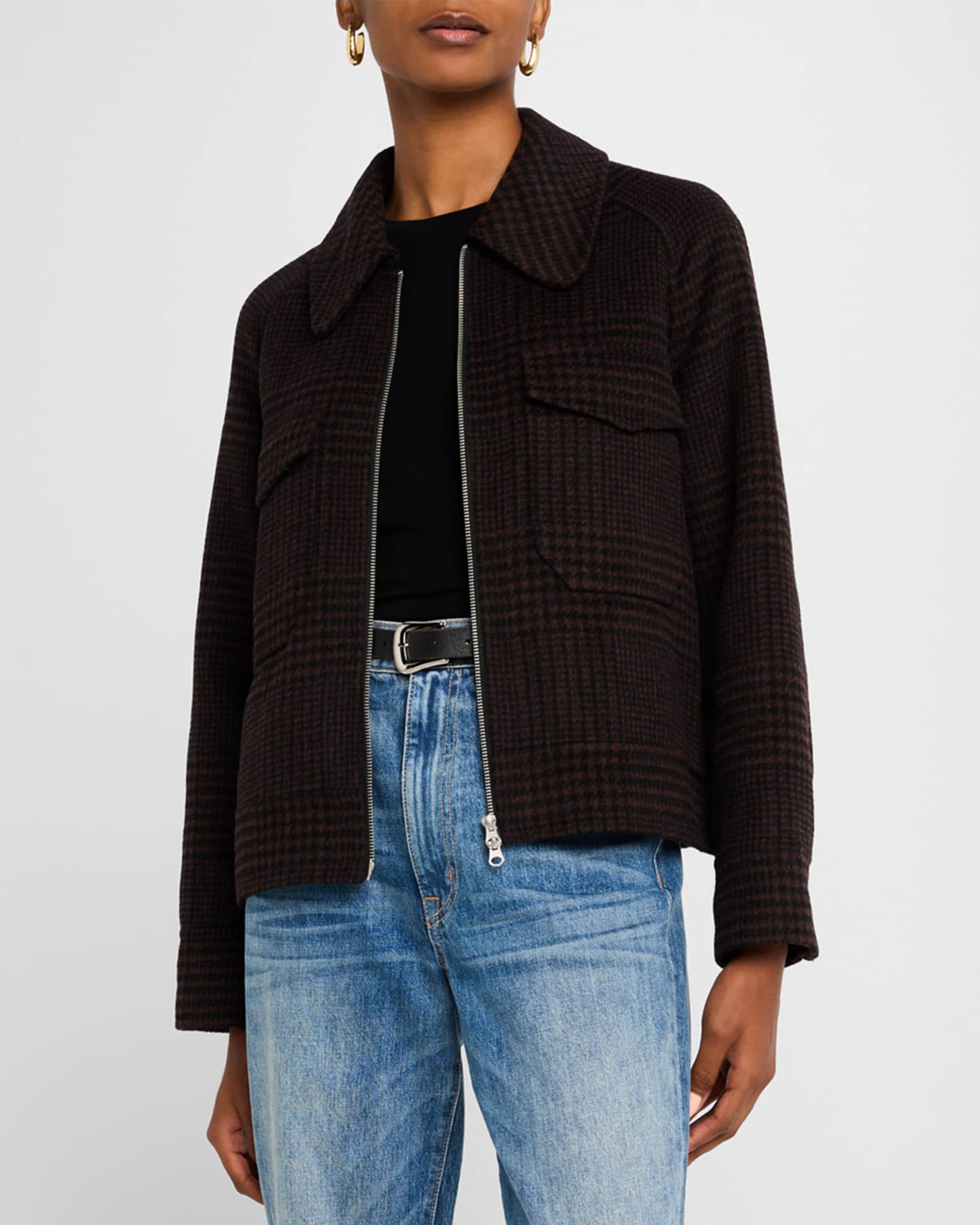 Rails Cheyenne Houndstooth Jacket | Neiman Marcus