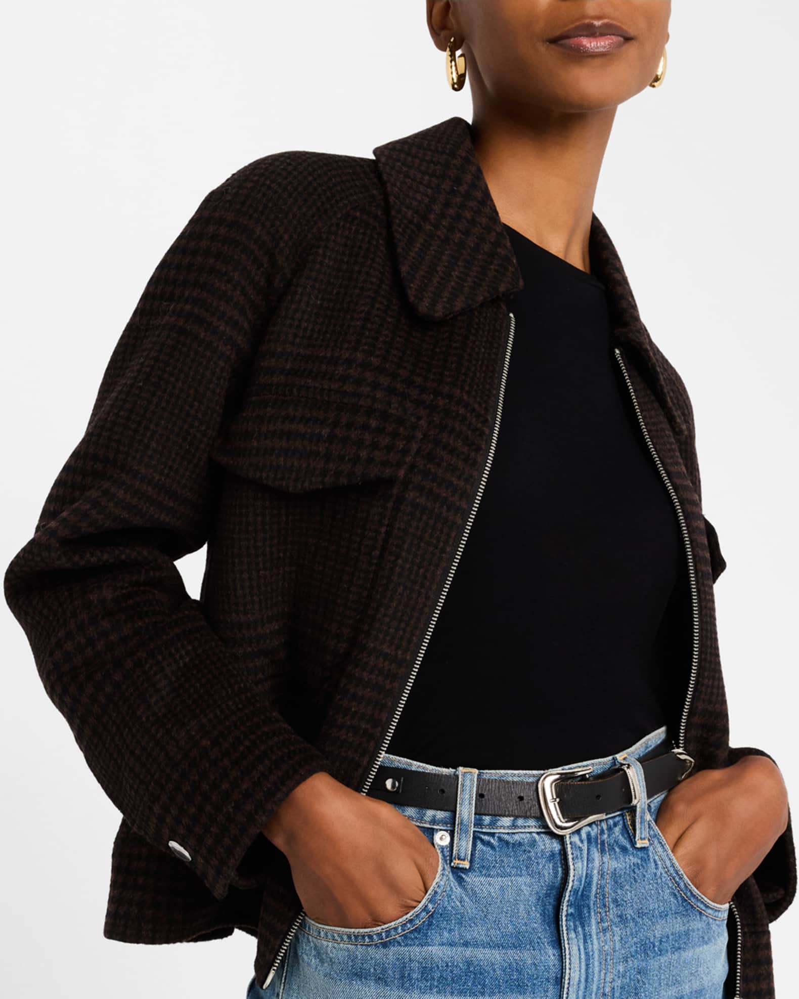 Rails Cheyenne Houndstooth Jacket | Neiman Marcus