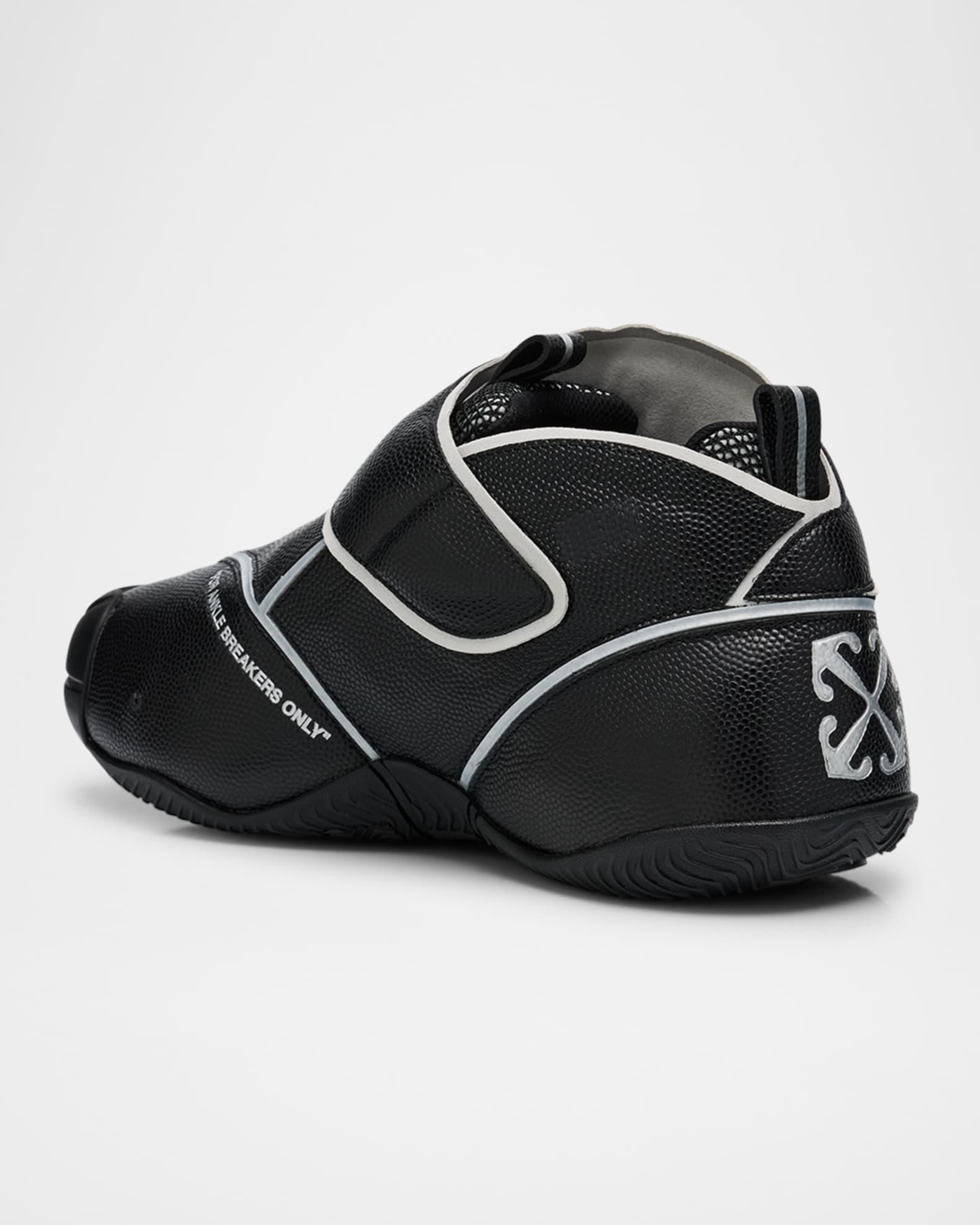 Off-White Men's The Ball Leather Mid-Top Sneakers | Neiman Marcus