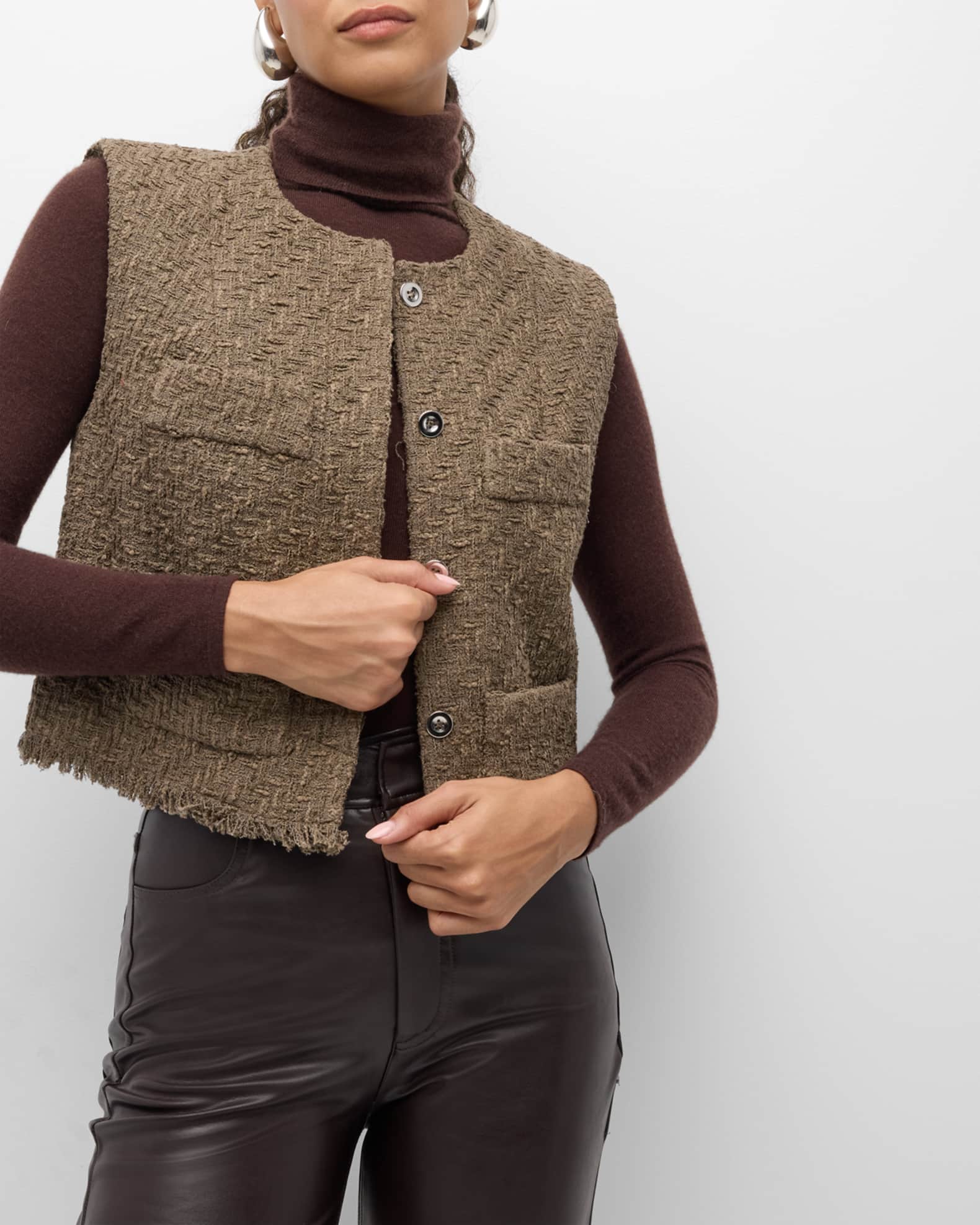 Iro Ralphi Tweed Vest | Neiman Marcus