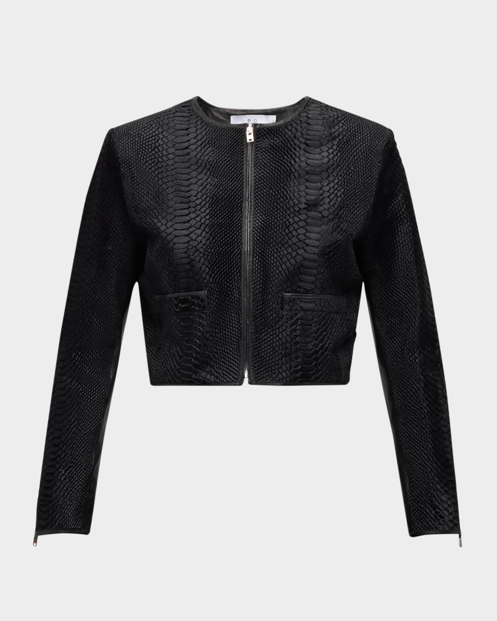 Iro Nana Embossed Jacket | Neiman Marcus