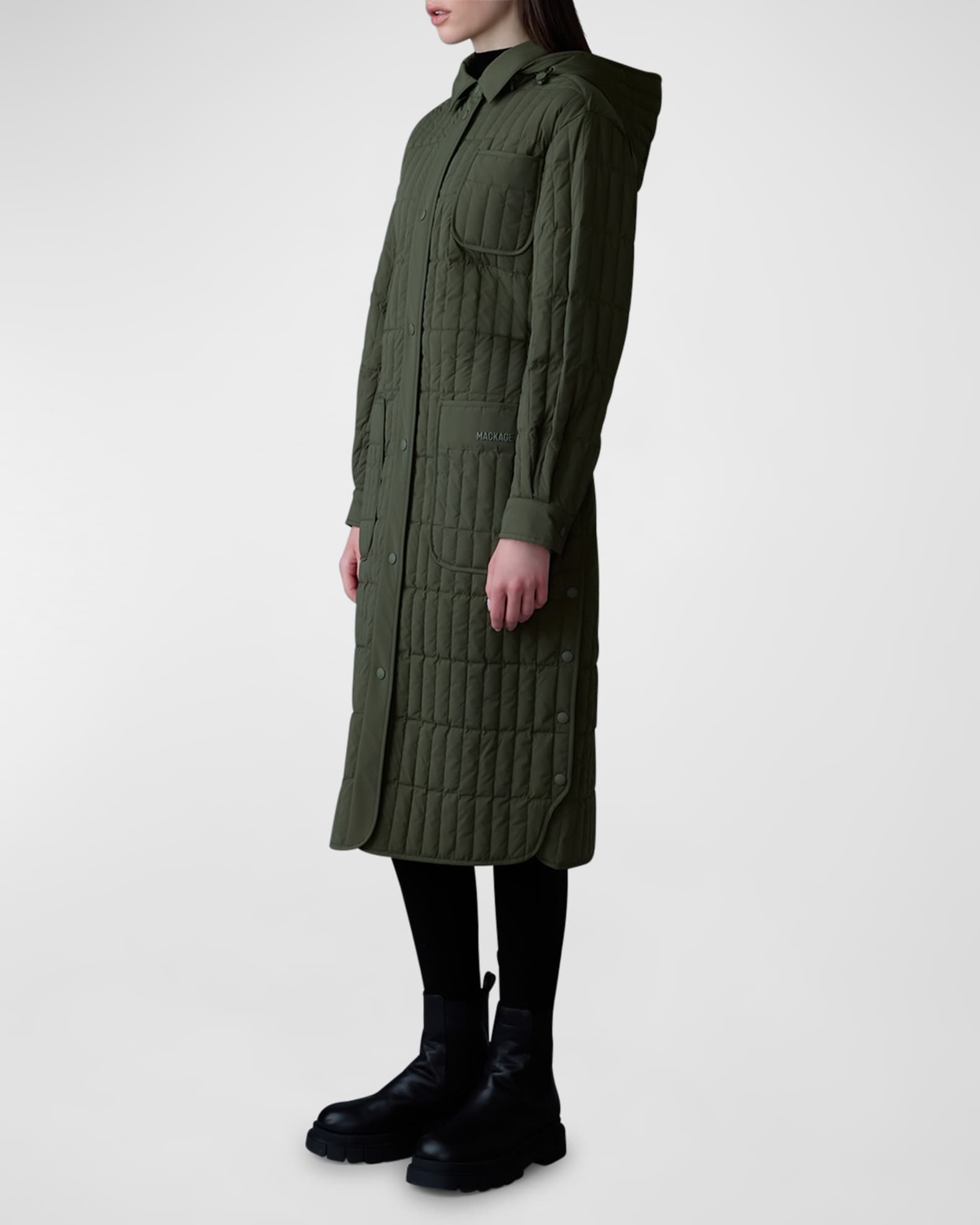 Mackage Tadoka Lightweight Water-Resistant Vertical Quilted Coat ...