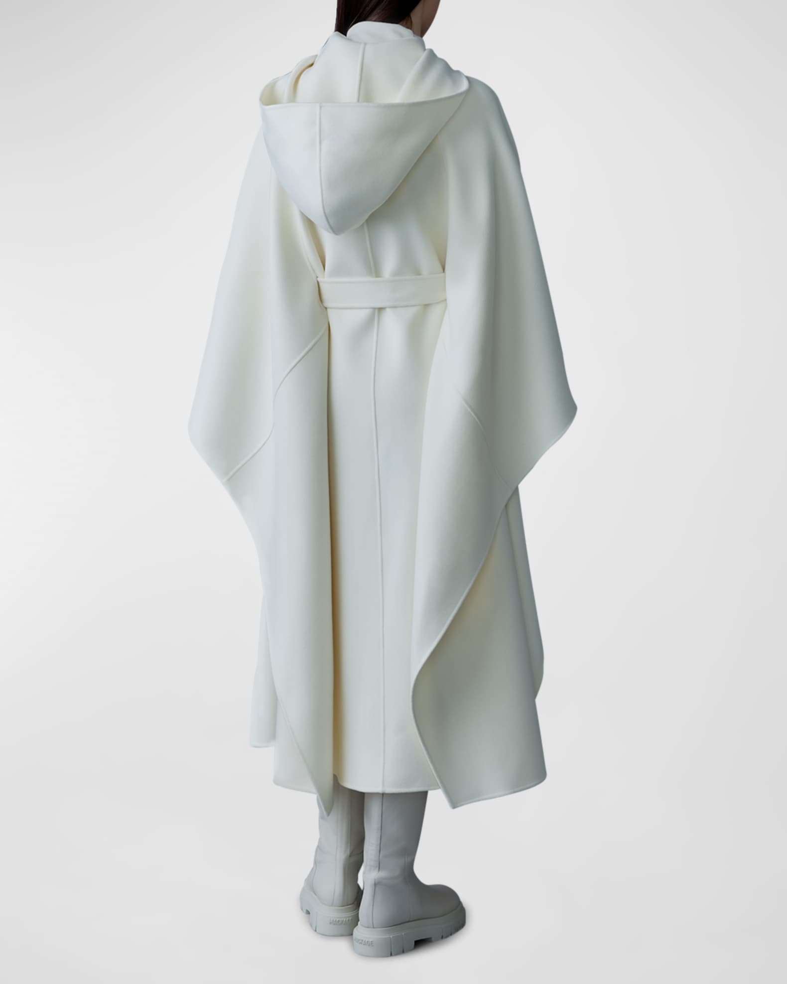 Mackage Kirstyn Double-Face Wool Cape Coat | Neiman Marcus