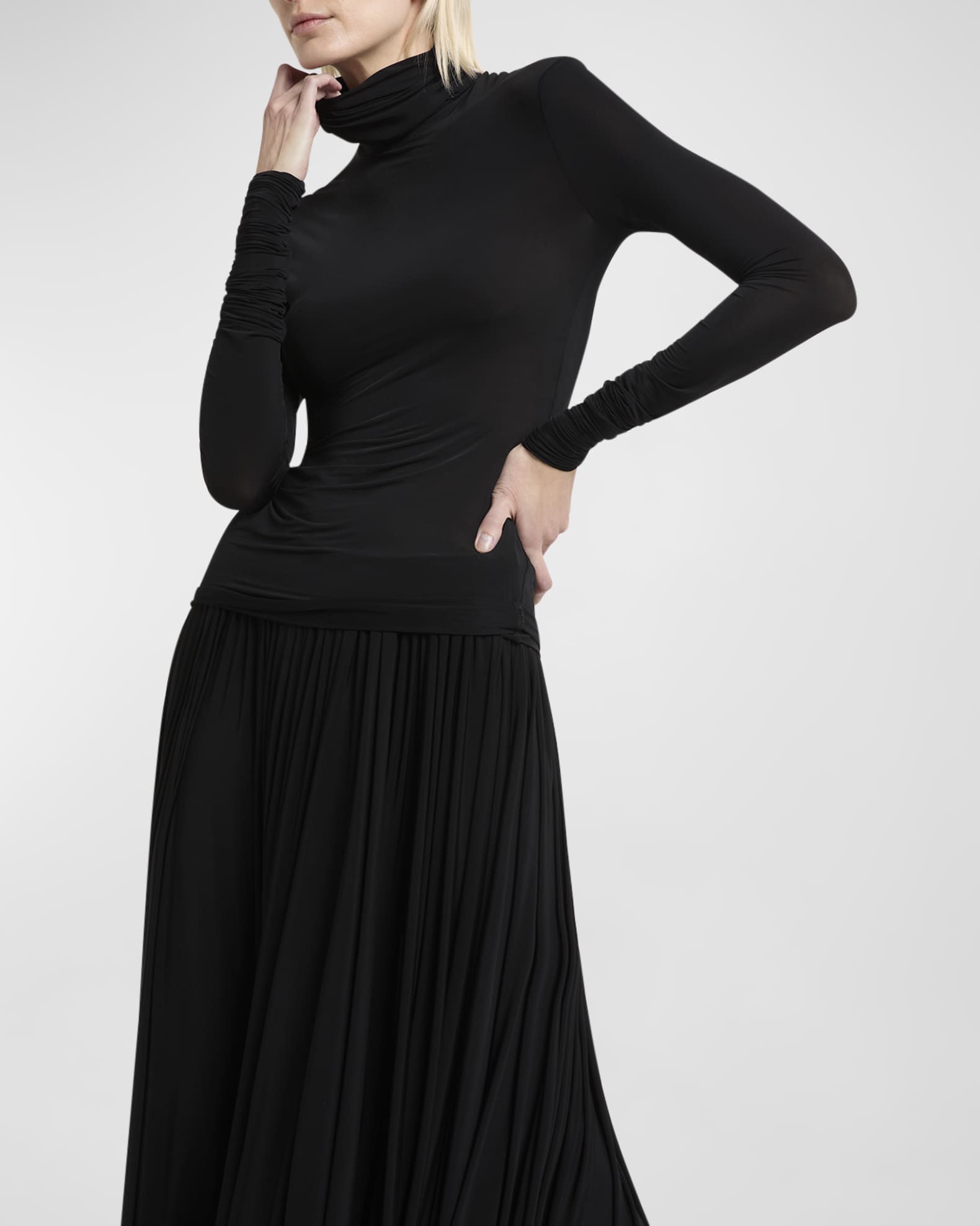Philosophy di Lorenzo Serafini Fluid Jersey Turtleneck | Neiman Marcus