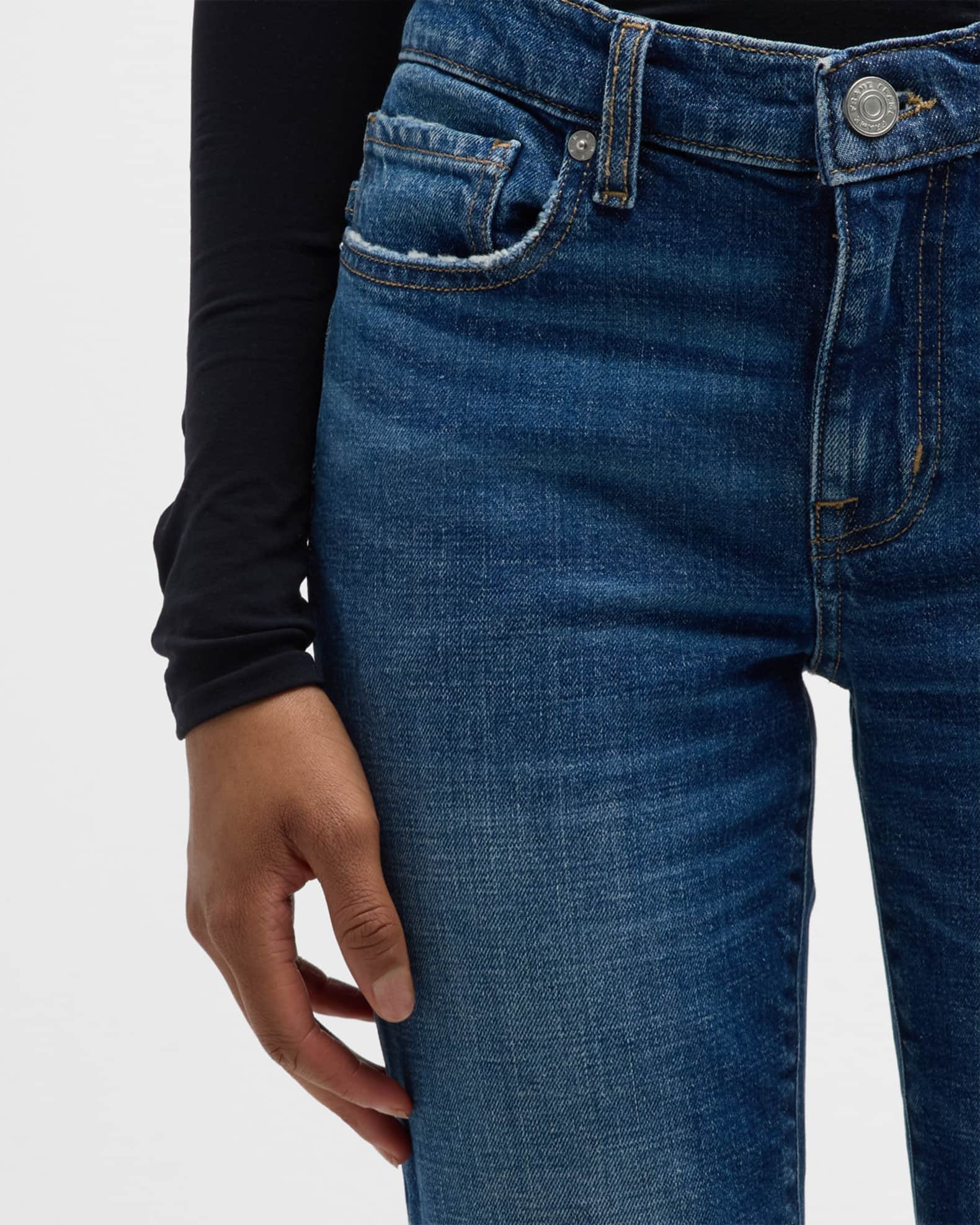 FRAME Le Garcon Cropped Boyfriend Jeans | Neiman Marcus