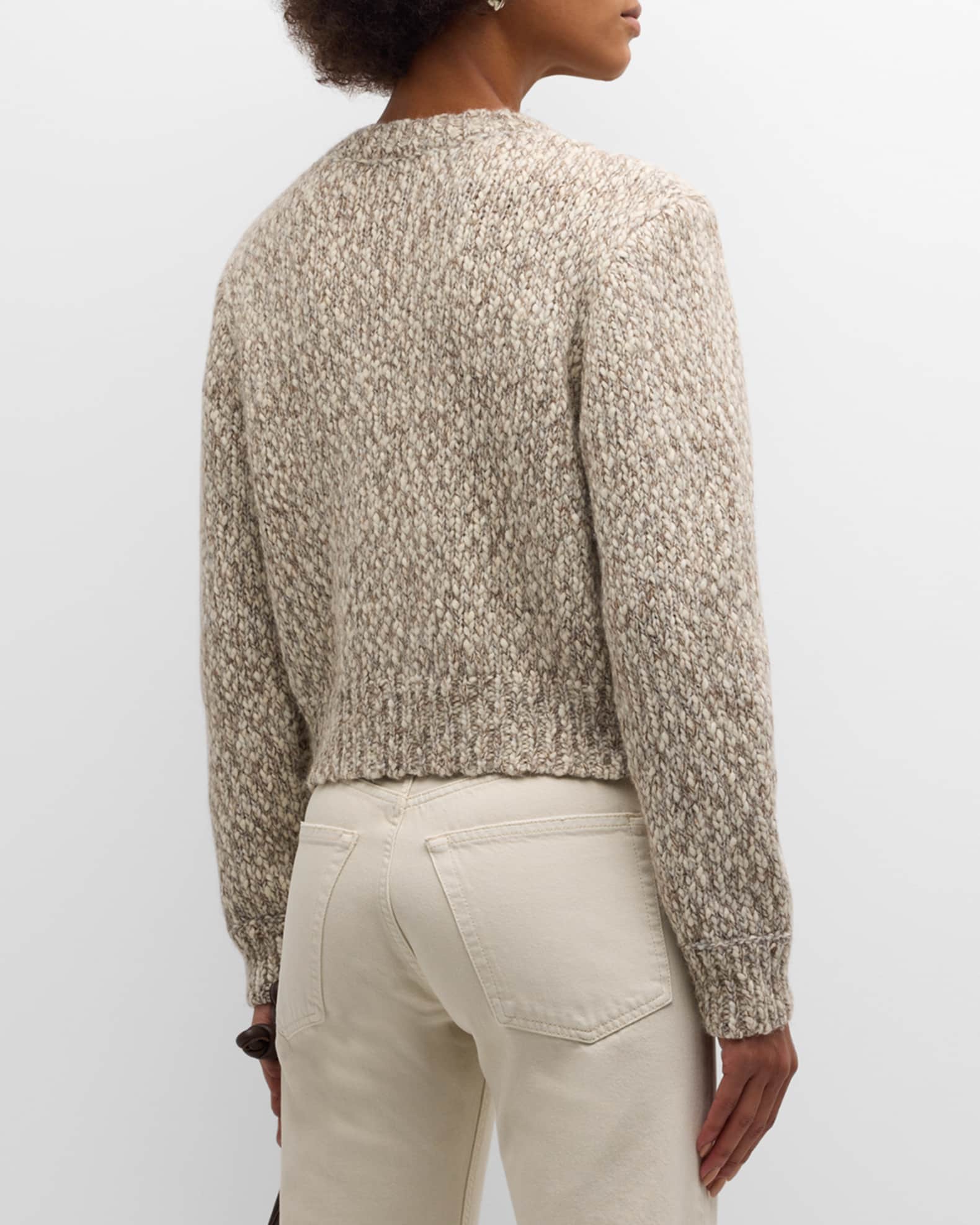 FRAME Marled Button-Down Cardigan | Neiman Marcus