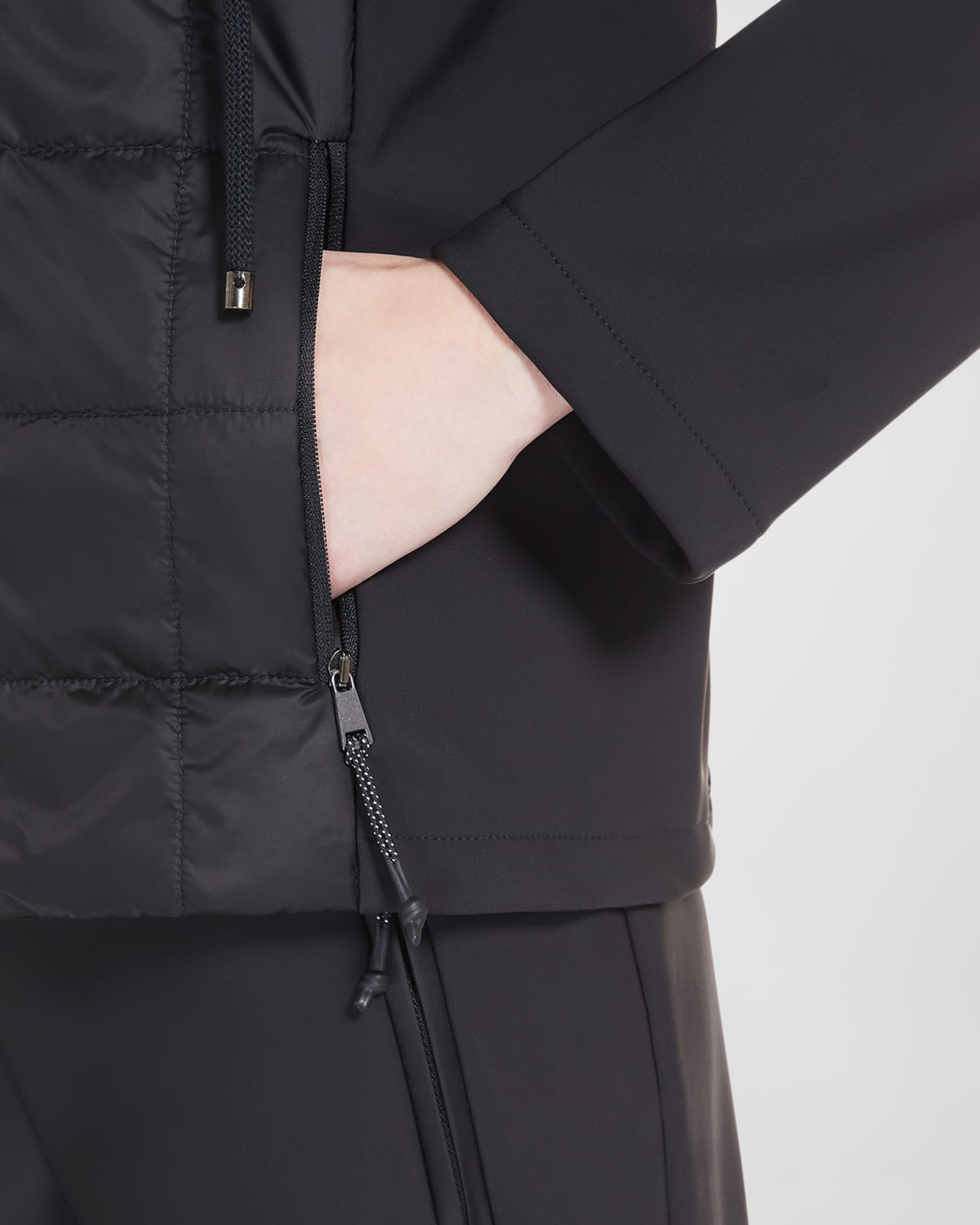 Max Mara Leisure Reed Hooded Zip-Front Quilted Jacket | Neiman Marcus