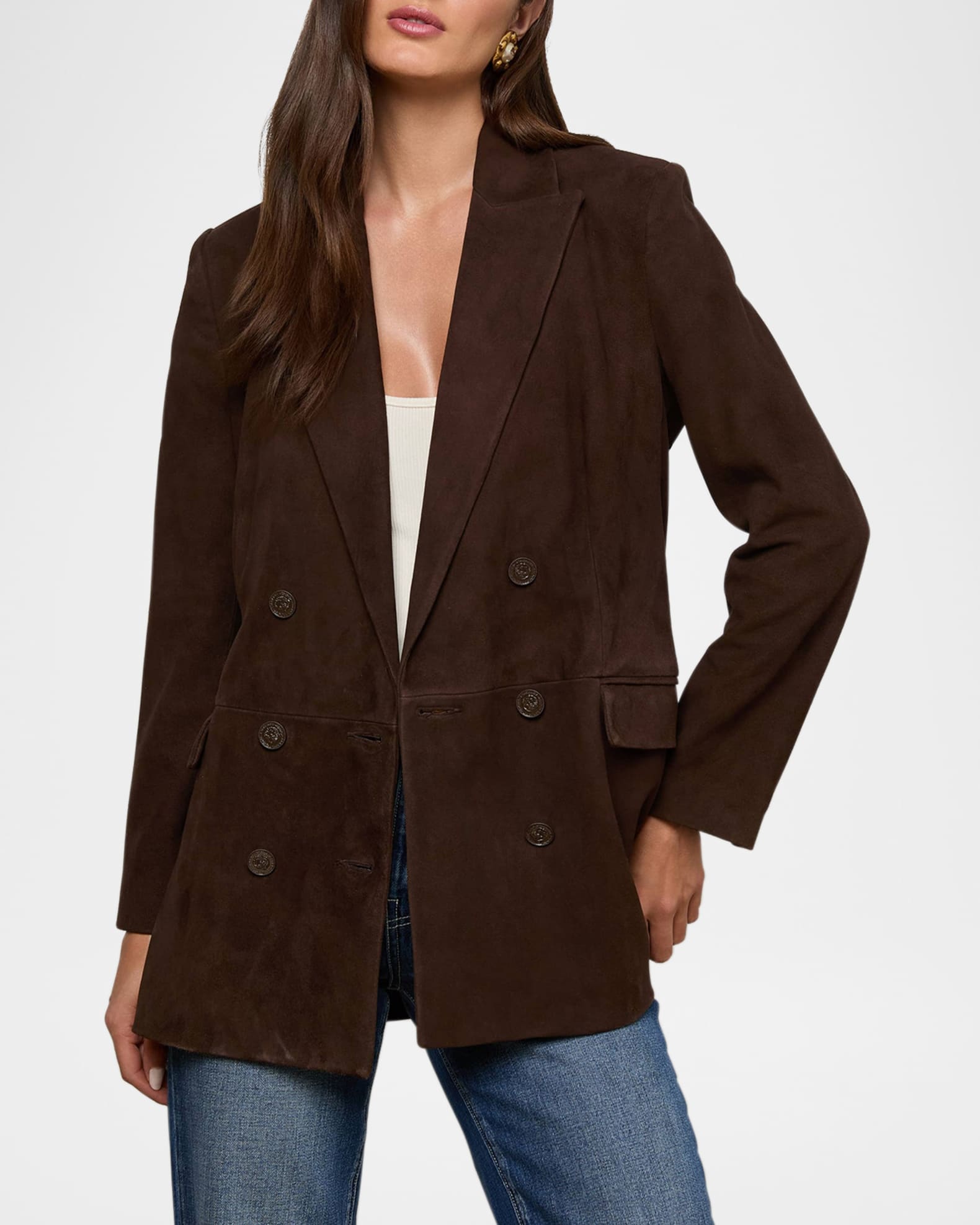 Aimee Relaxed Double-Breasted Blazer | Neiman Marcus