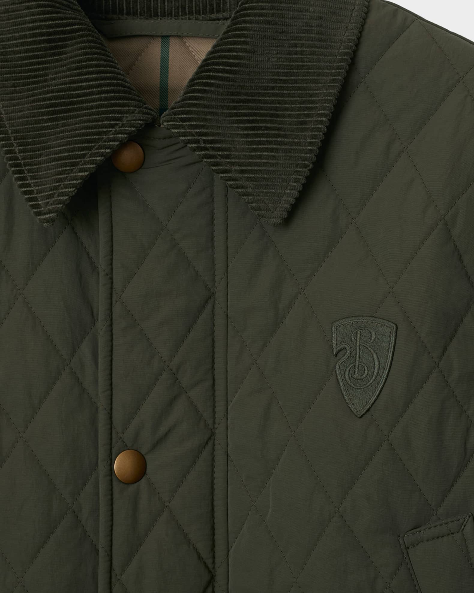 Burberry Quilted Fitted Barn Jacket | Neiman Marcus