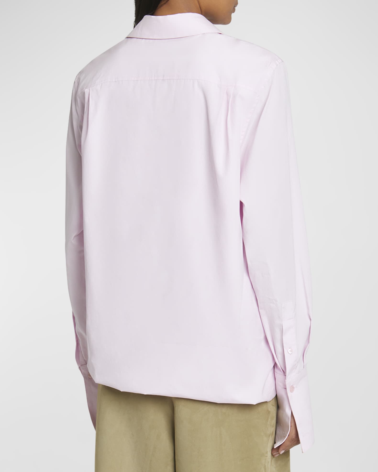Loewe Belted Balloon-Hem Blouse | Neiman Marcus