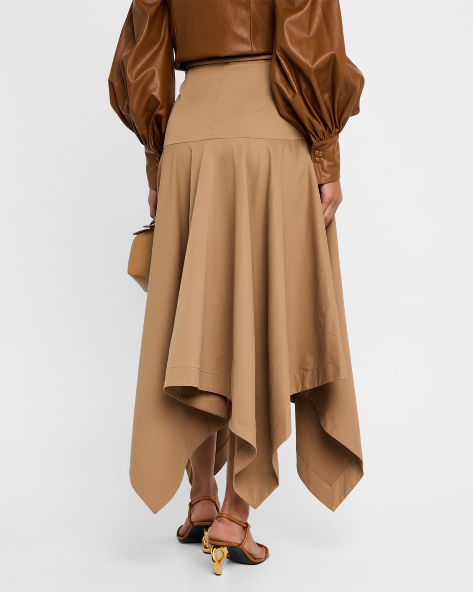 No Pise La Grama Mosaico Belted Handkerchief Skirt | Neiman Marcus