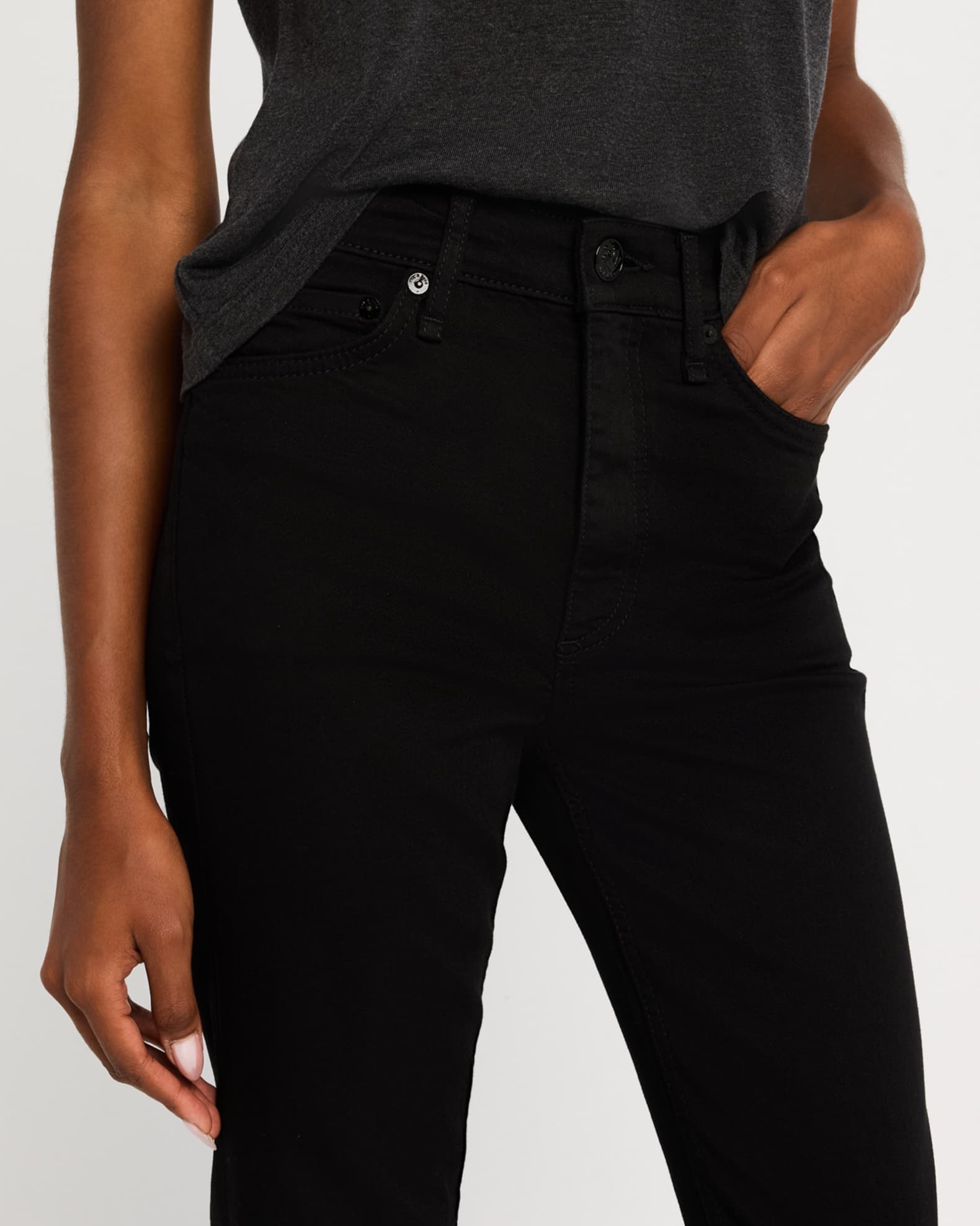 Rag & Bone Flexi Wren High-Rise Ankle Slim Jeans | Neiman Marcus