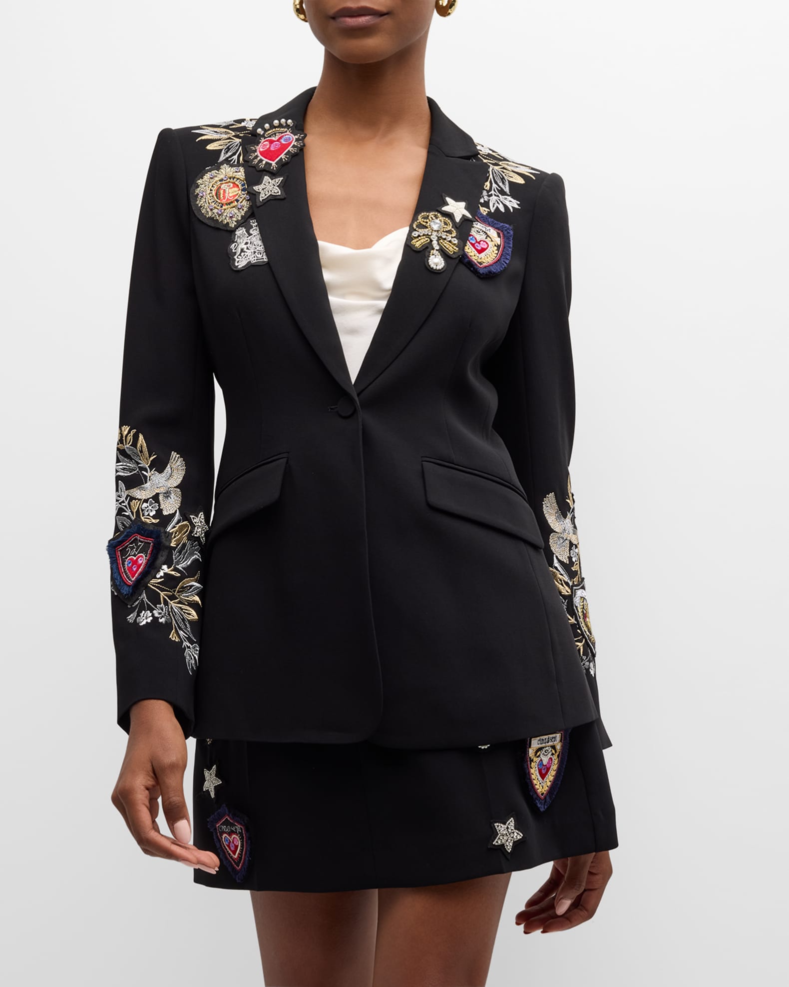 Cinq a Sept Heritage Patch Cheyenne Blazer | Neiman Marcus