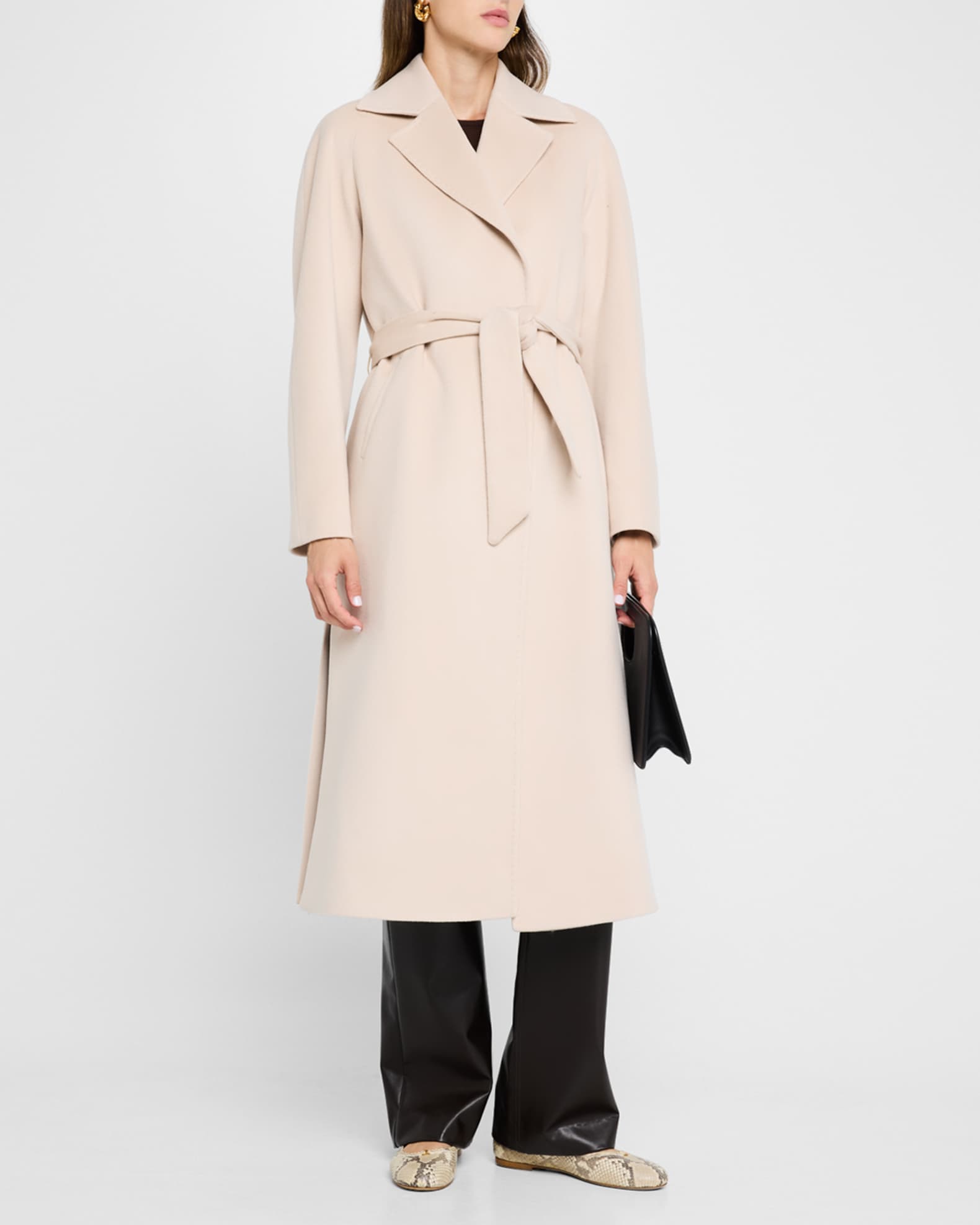 CHIARULLI Siri Wrap Coat with Side Slits | Neiman Marcus