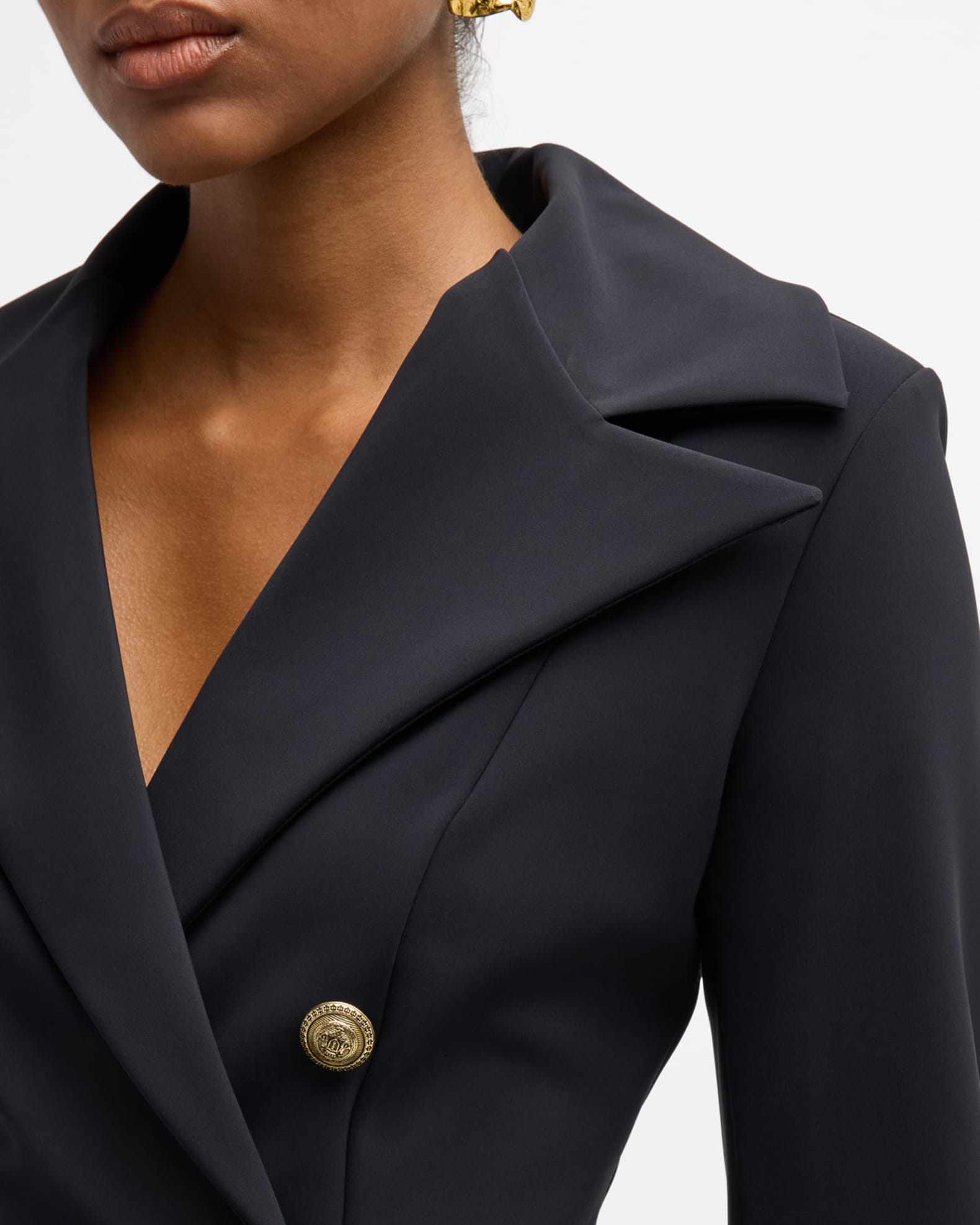 Chiara Boni La Petite Robe Double-Breasted Blazer Dress | Neiman Marcus