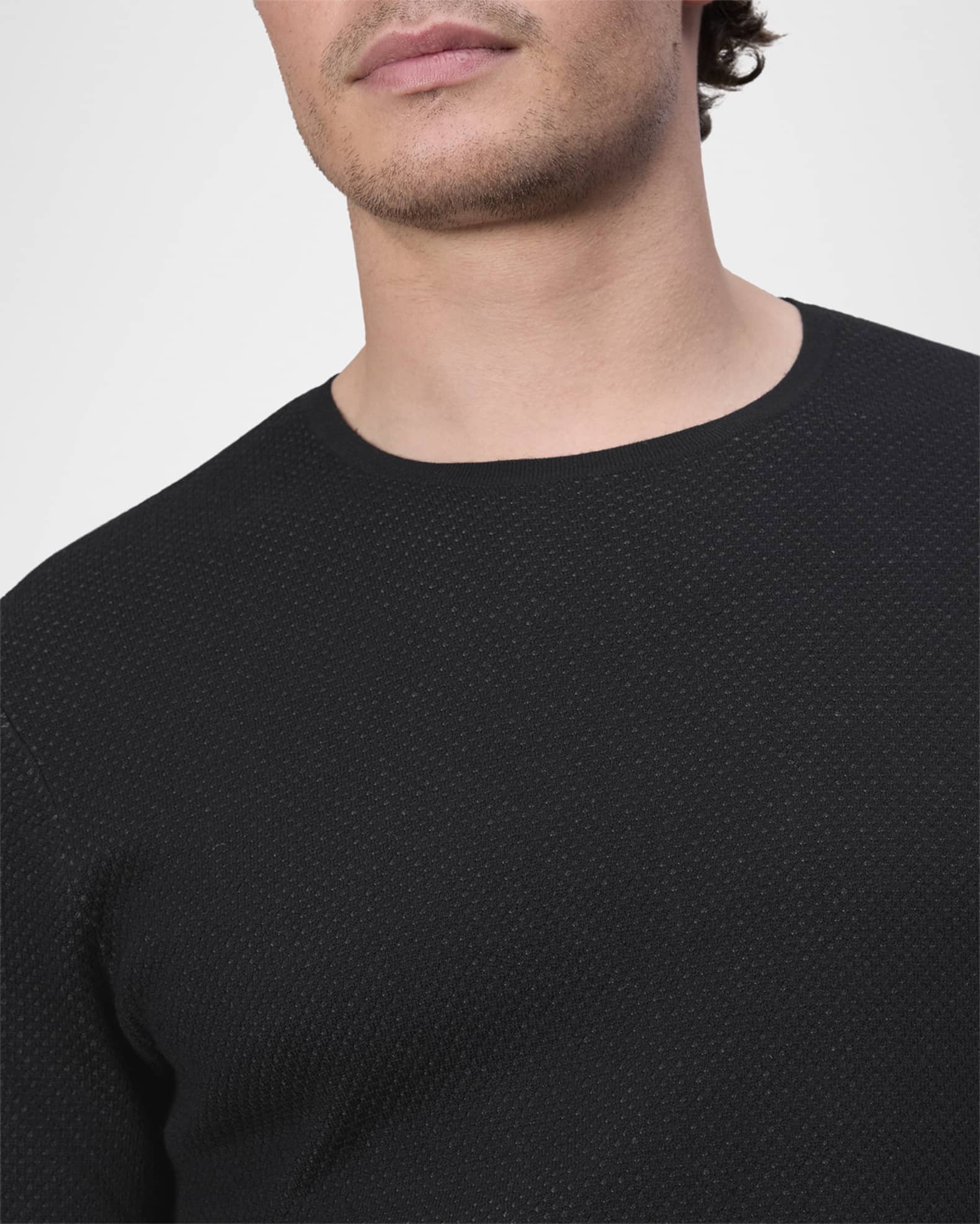 Rag & Bone Men's Bennet Textured Sweatshirt | Neiman Marcus