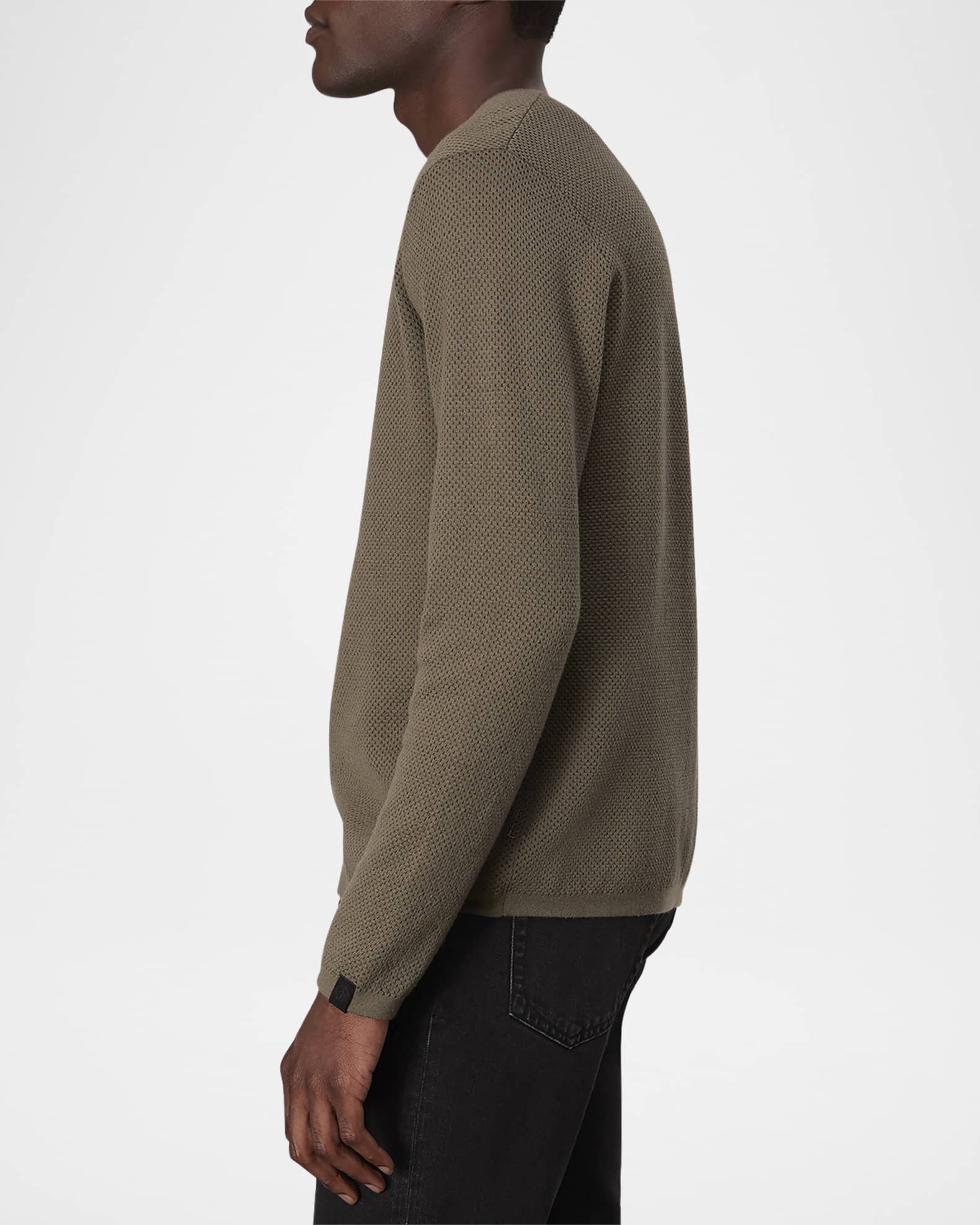 Rag & Bone Men's Bennet Textured Sweatshirt | Neiman Marcus