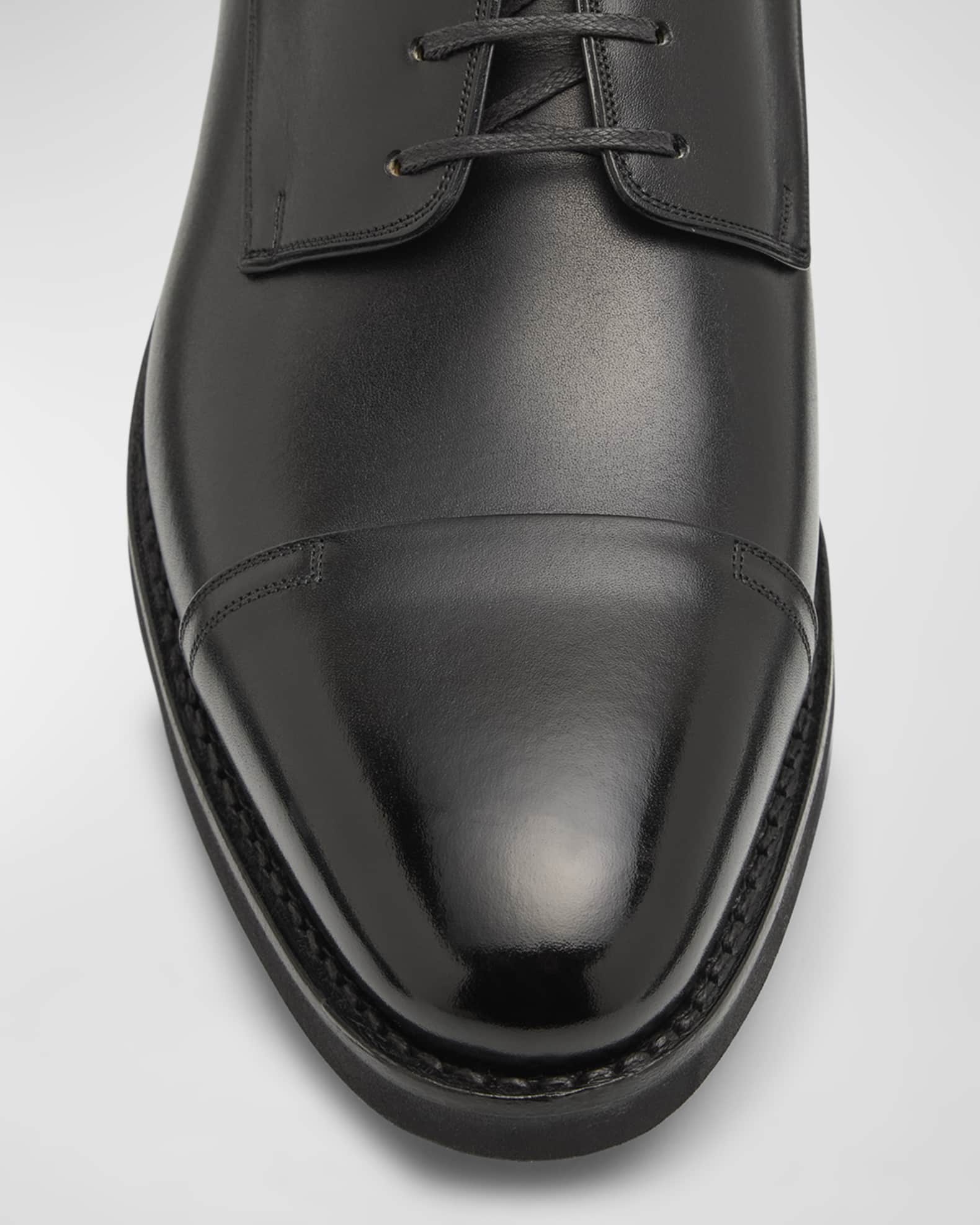Bally Men's Scrivas Leather Derby Shoes | Neiman Marcus