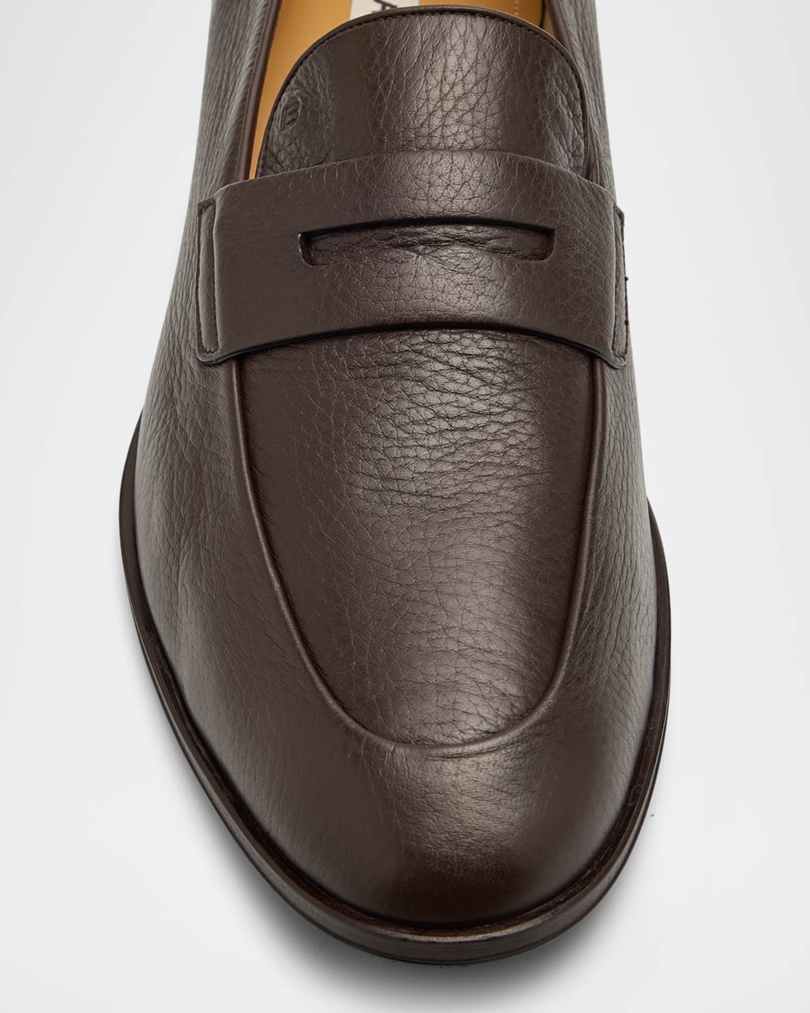 Bally Men's Windsor Grained Leather Penny Loafers | Neiman Marcus