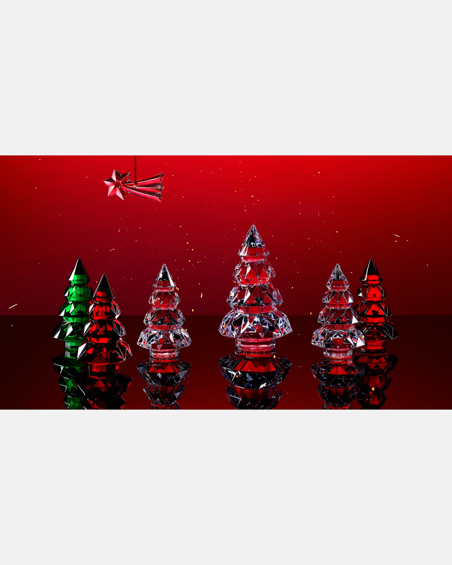 Baccarat Louxor Fir Tree 5" Christmas Decor | Neiman Marcus