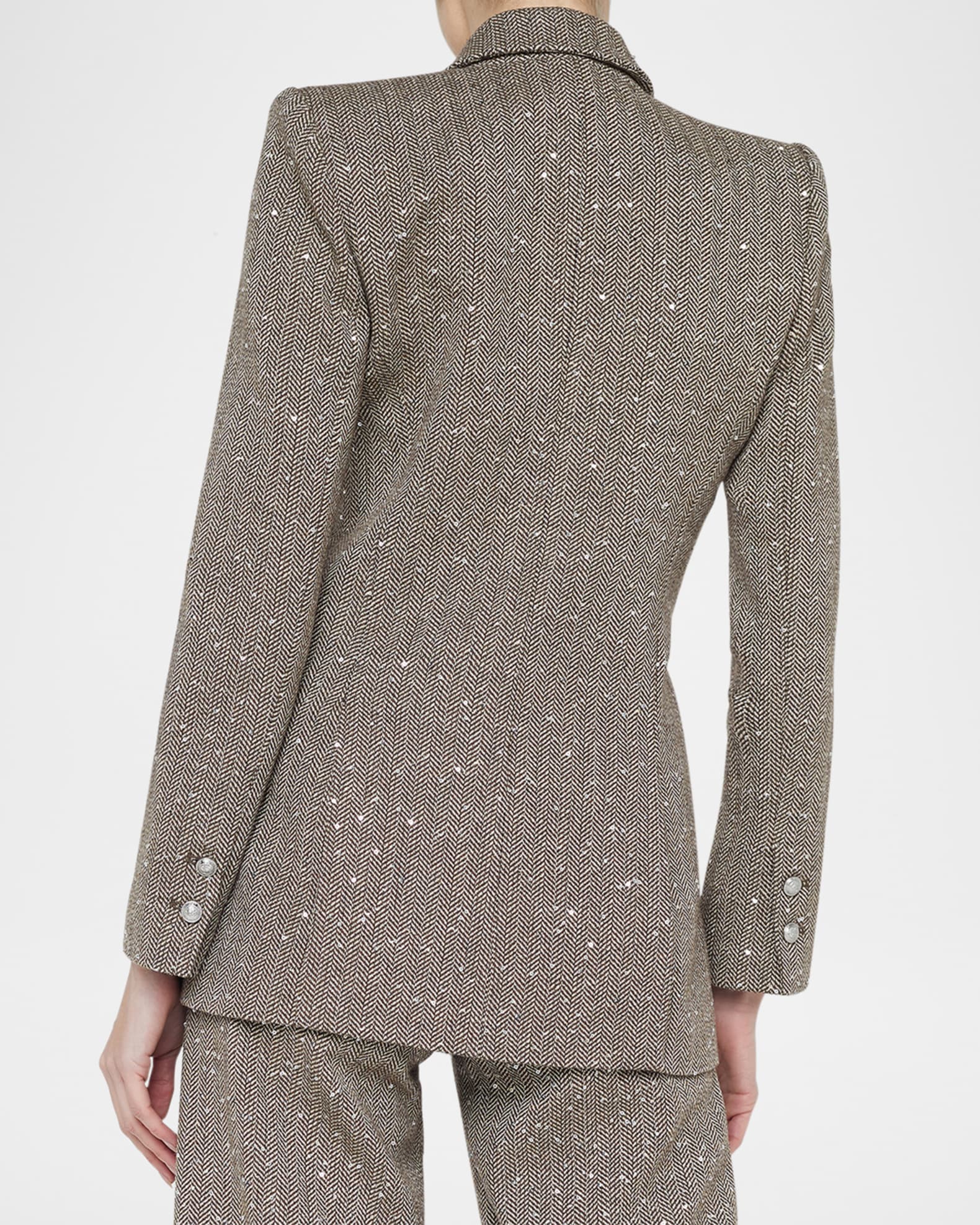 L'Agence Sheila Structured Chevron Blazer | Neiman Marcus