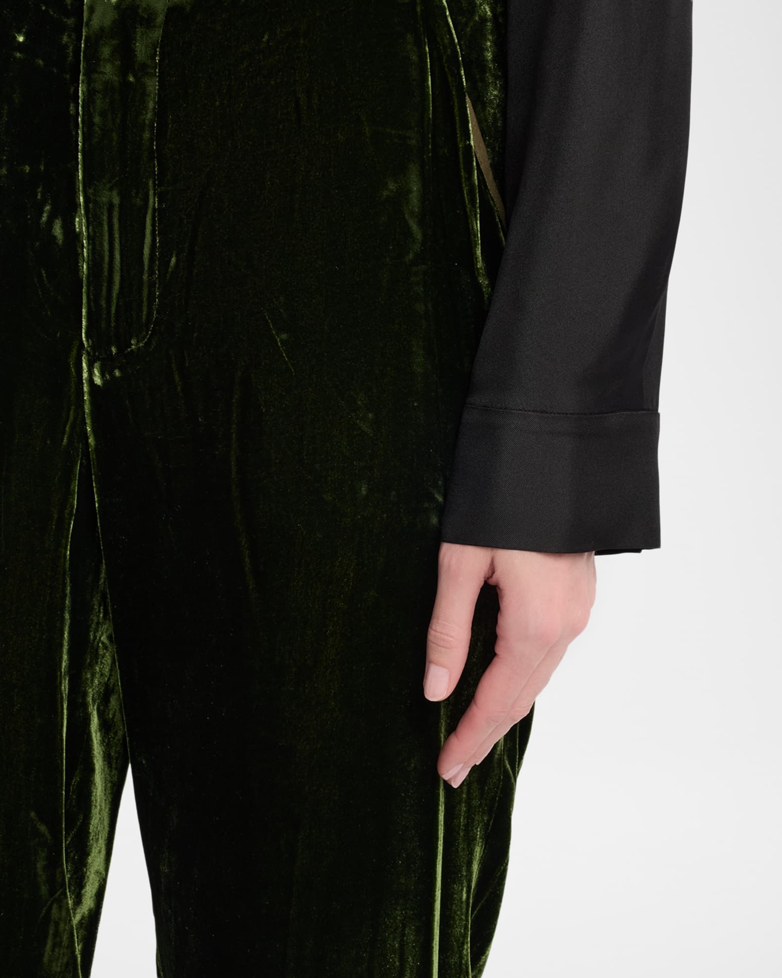 L'Agence Rebel Velvet Trousers | Neiman Marcus
