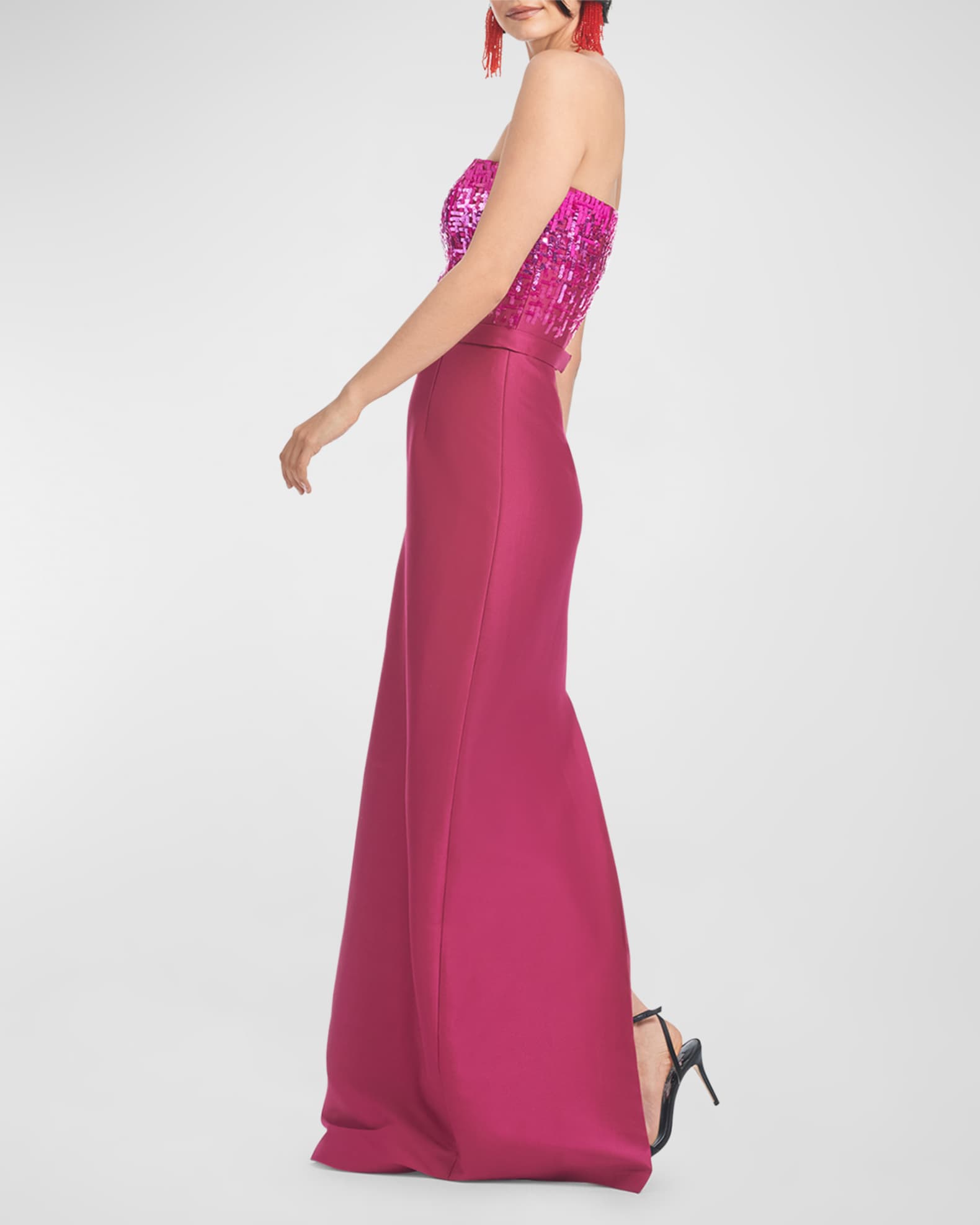Sachin & Babi Phaedra Strapless Sequin Column Gown | Neiman Marcus