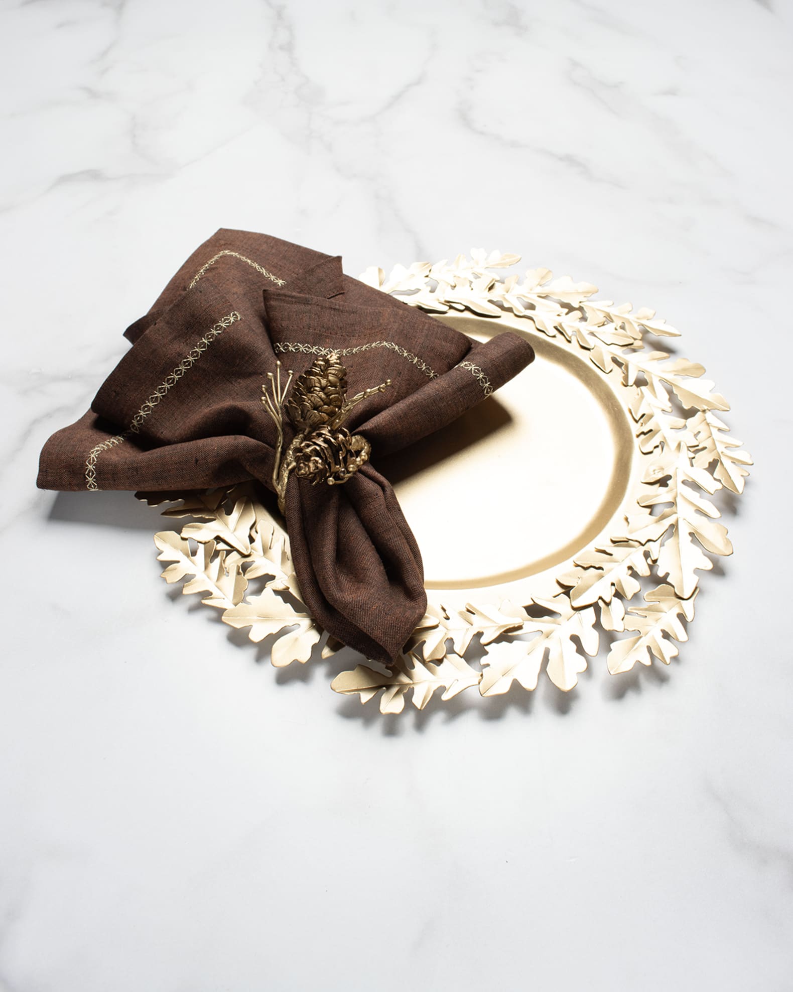 Gilded Leaves Table Linens Collection | Neiman Marcus