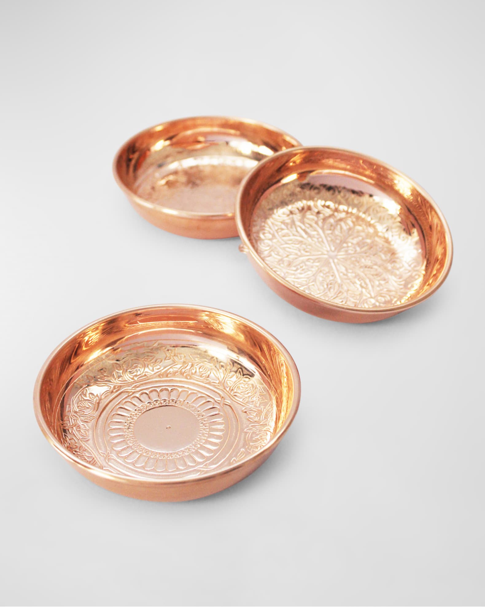 Coppermill Kitchen Vintage Inspired Copper Ring Dish, Set of 3 | Neiman ...