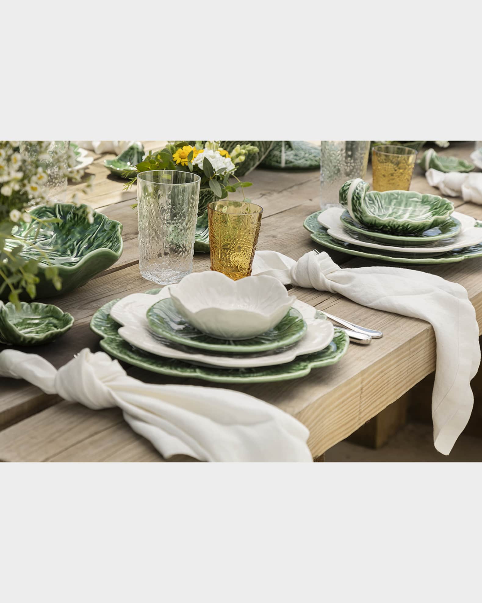 Bordallo Pinheiro Cabbage Dessert Plate | Neiman Marcus