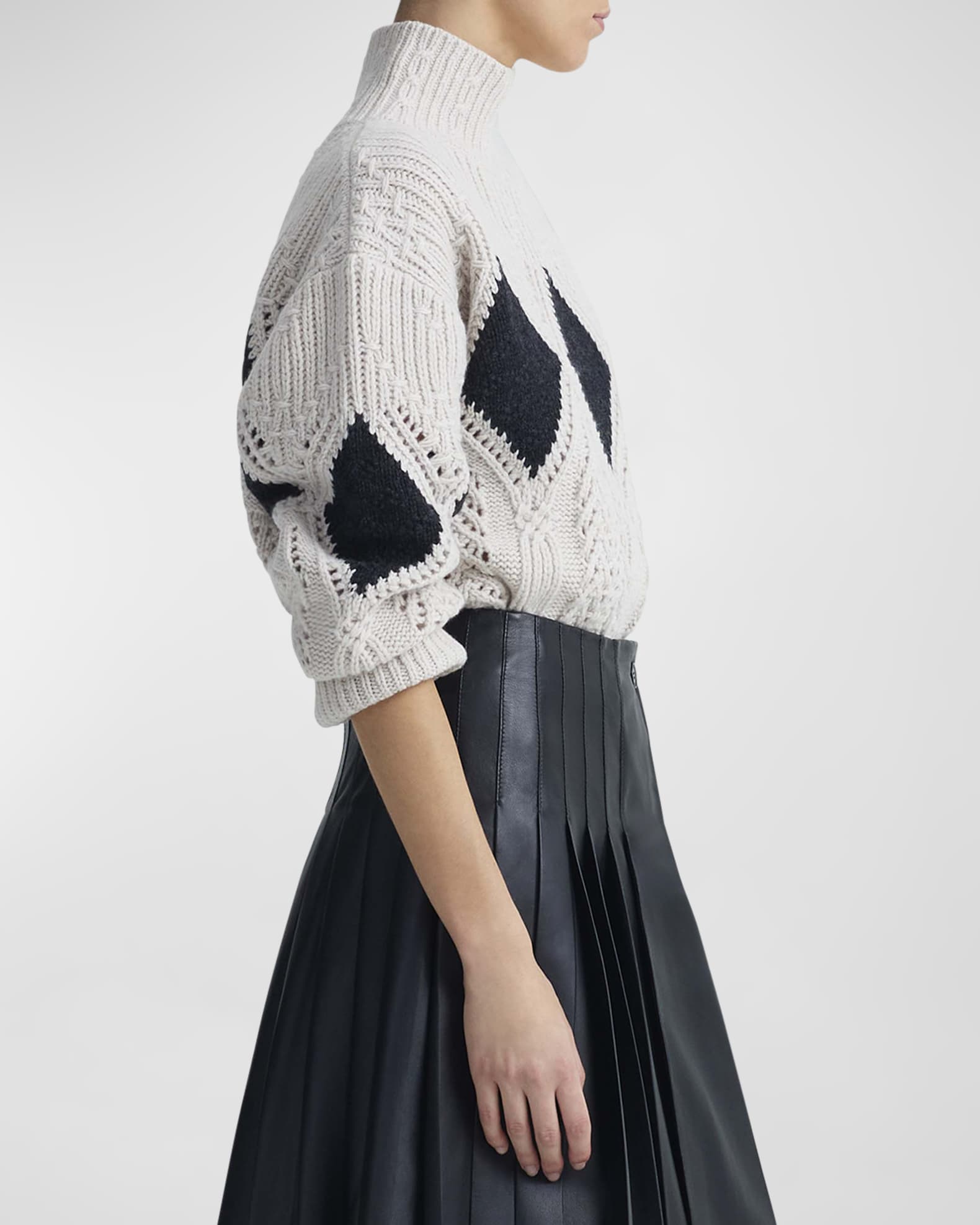 Altuzarra Grady Cable-Knit Wool Sweater | Neiman Marcus