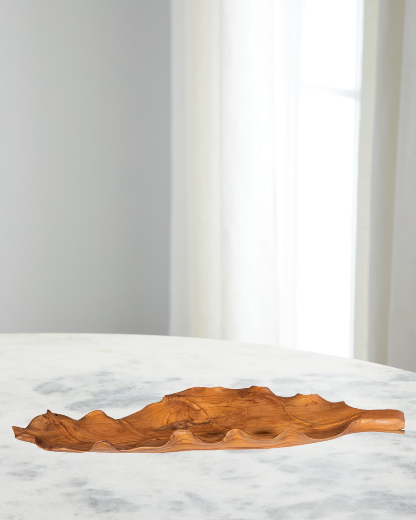 Phillips Collection Teak Wood Leaf Bowl | Neiman Marcus