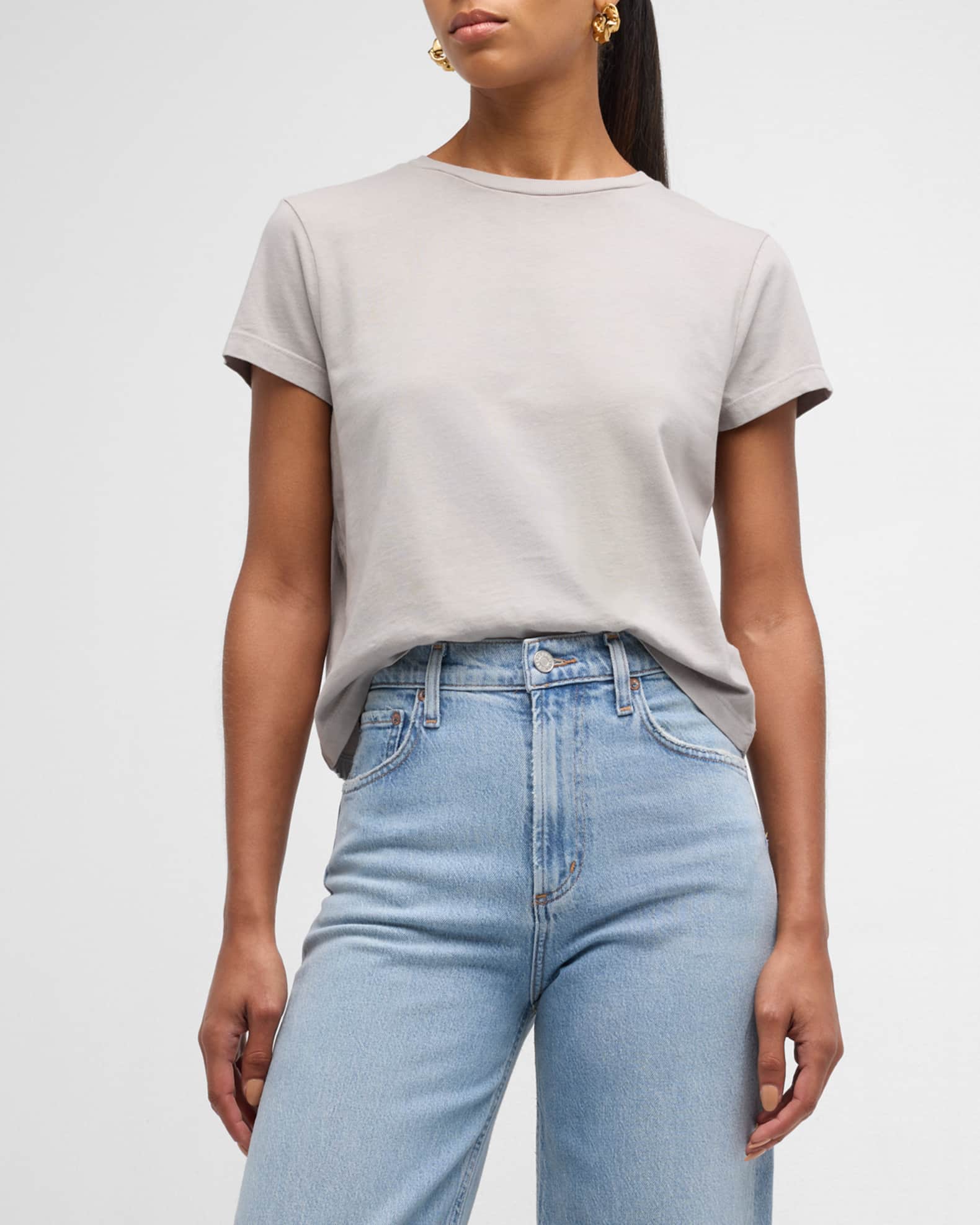 AGOLDE Adine Shrunken Tee | Neiman Marcus