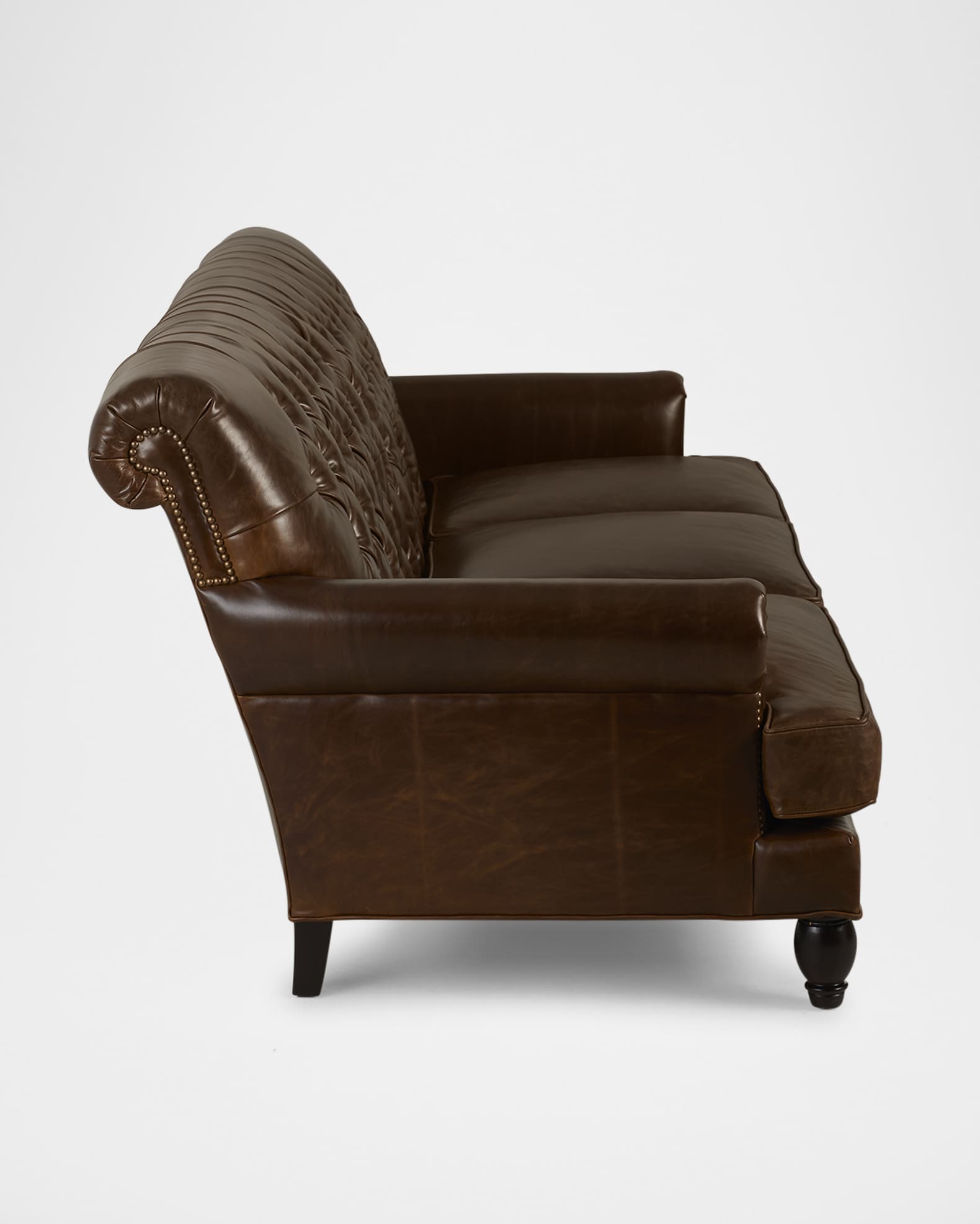 Old Hickory Tannery Bronya Tufted Leather Sofa, 86" | Neiman Marcus
