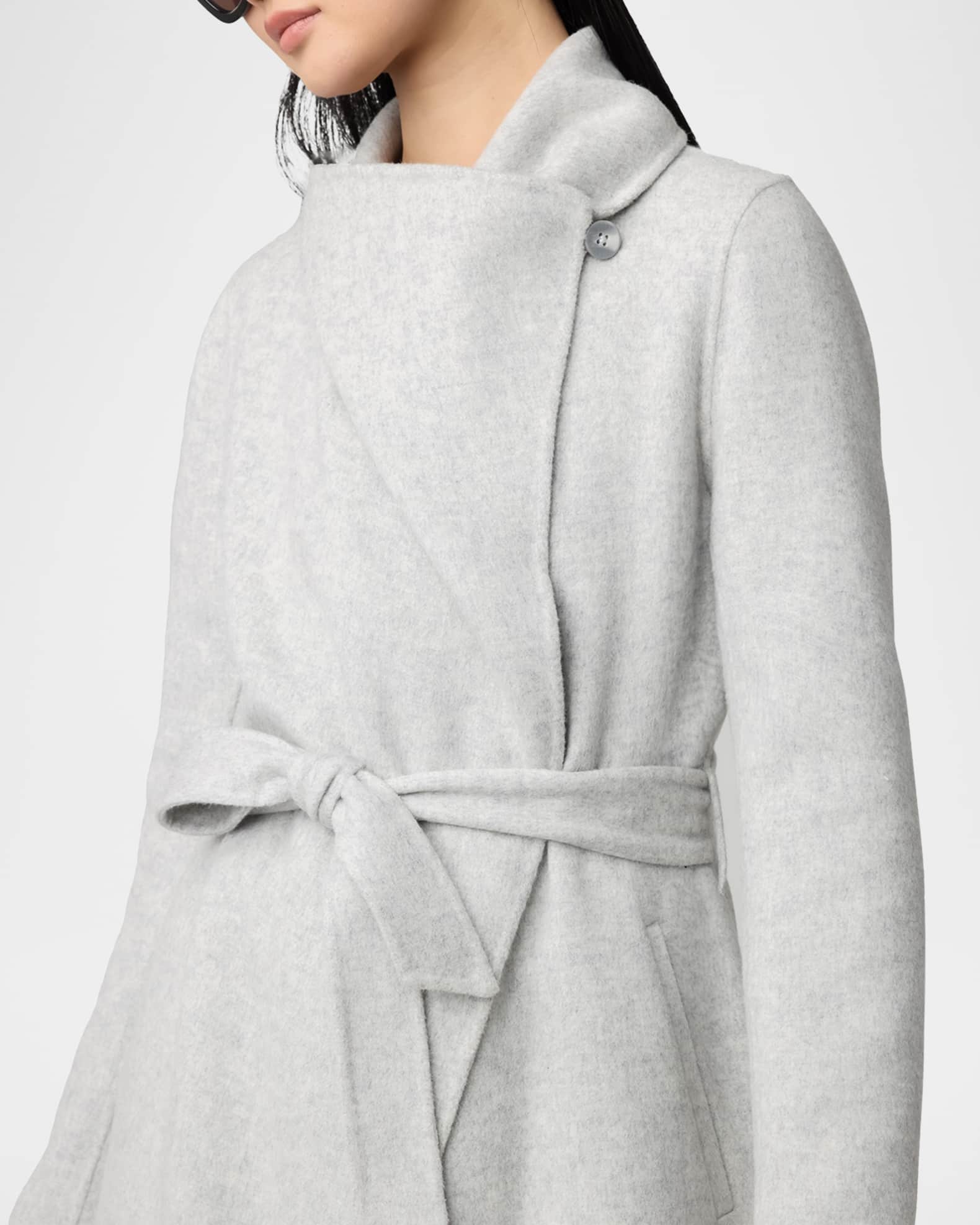 Soia & Kyo Britta Belted Double-Face Wool-Blend Coat | Neiman Marcus