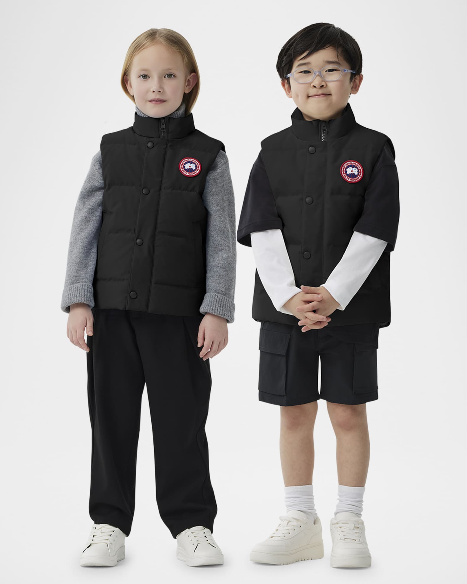 Canada Goose Kid's Vanier Vest W/ Logo Patch Vest, Size 2-7 | Neiman Marcus
