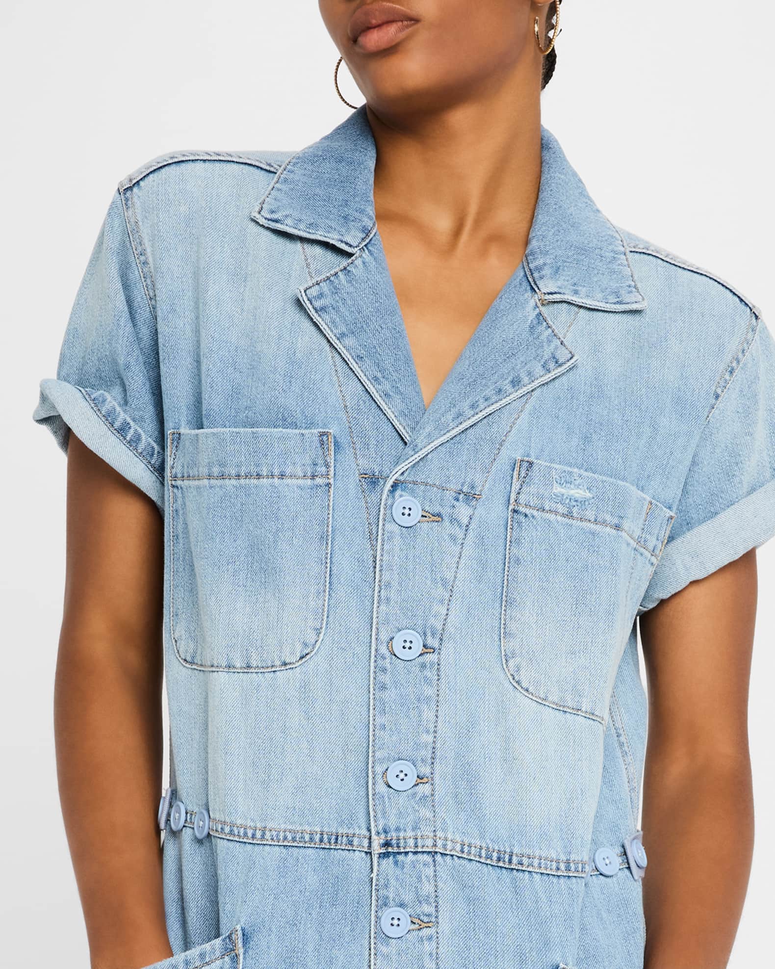 PISTOLA Grover Denim Field Suit | Neiman Marcus