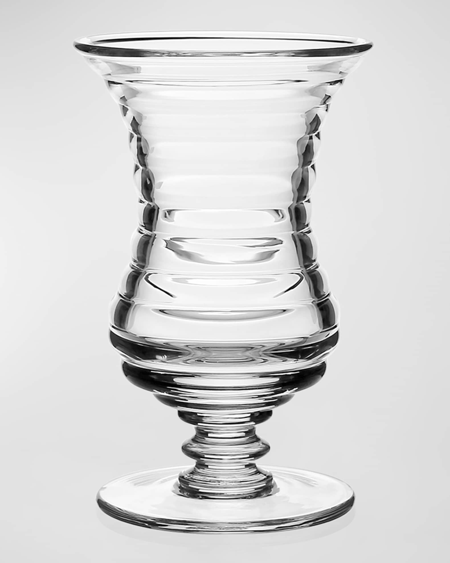 William Yeoward Crystal Ripples Footed Vase, 6" | Neiman Marcus